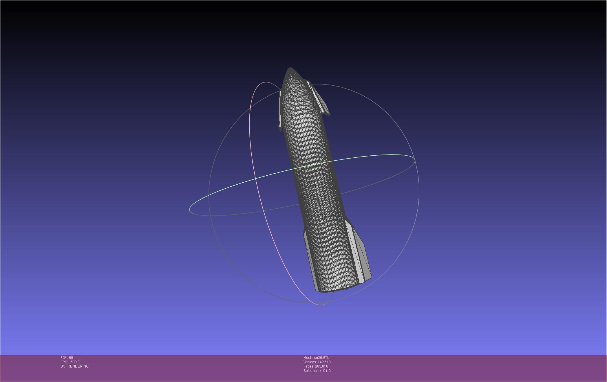 Space X Starship SN20 Orbital Prototype Printable Model 3D model 3D ...