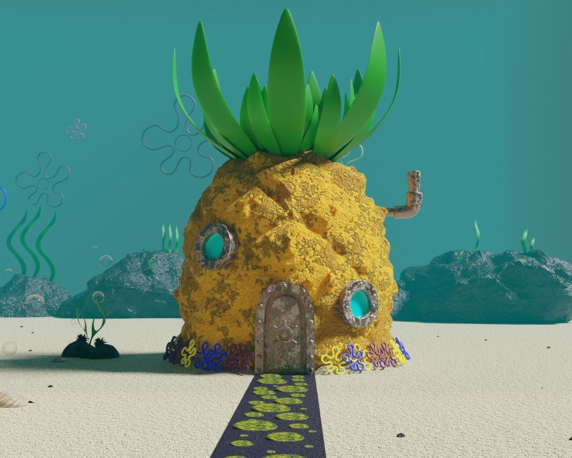 Spongebobs neighborhood 3D model | CGTrader