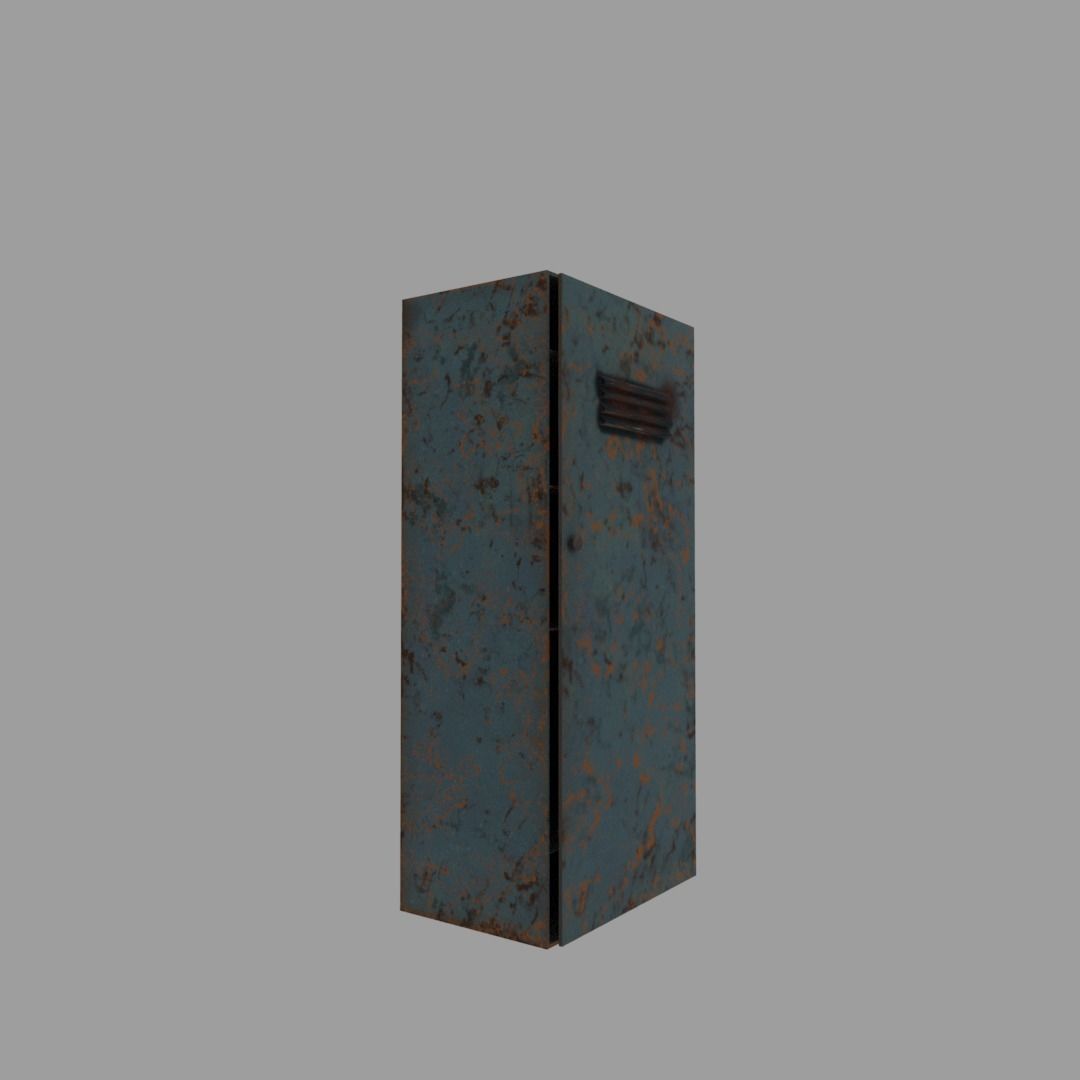 Rusty locker free VR / AR / low-poly 3D model rigged | CGTrader