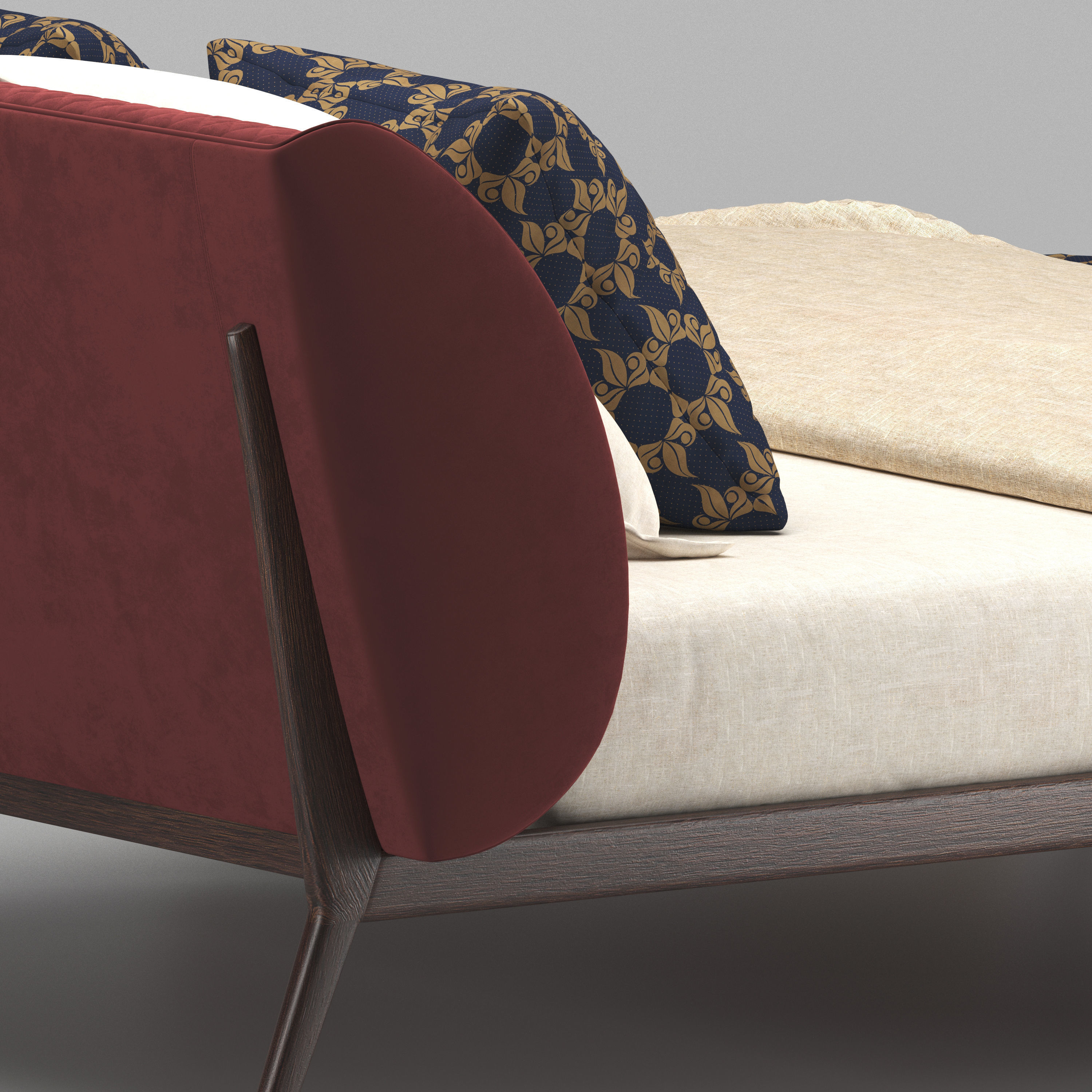 Ayrton Bed by Cattelan Italia 3D model | CGTrader