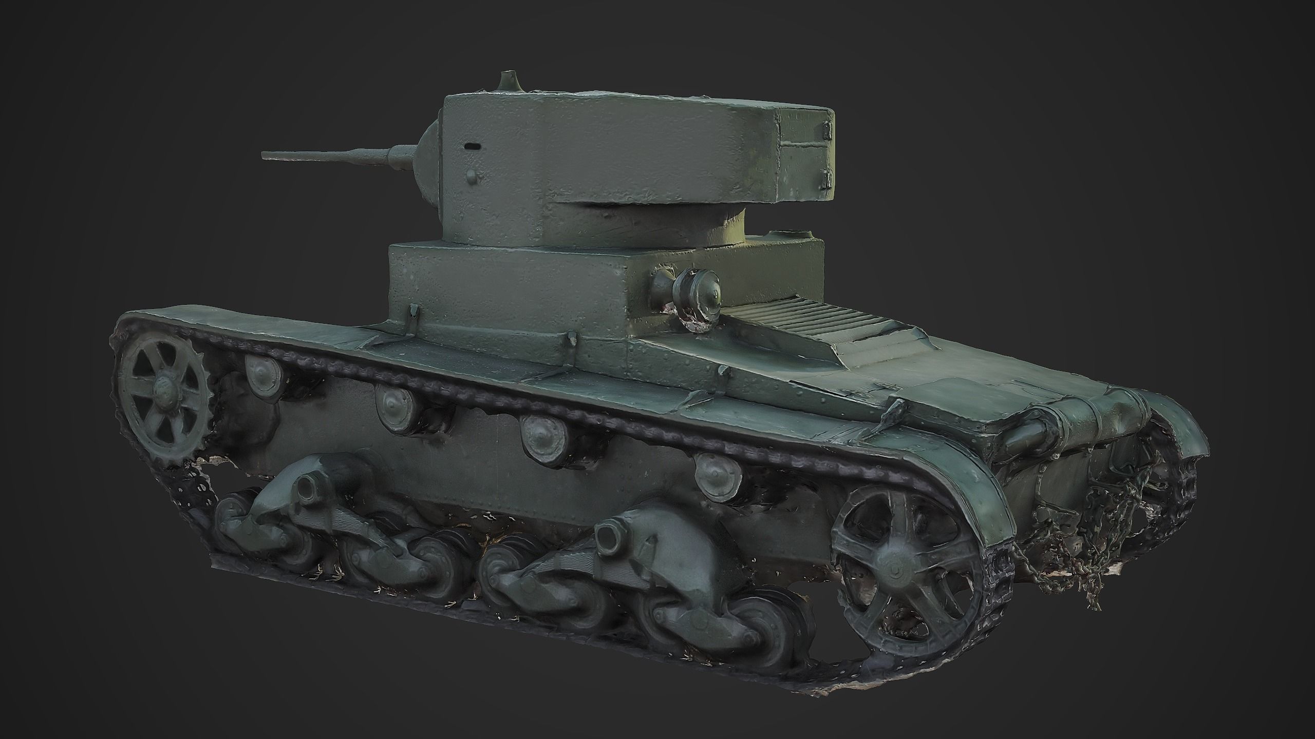 T-26 mod 1933 Raw 3D Scan 3D model | CGTrader