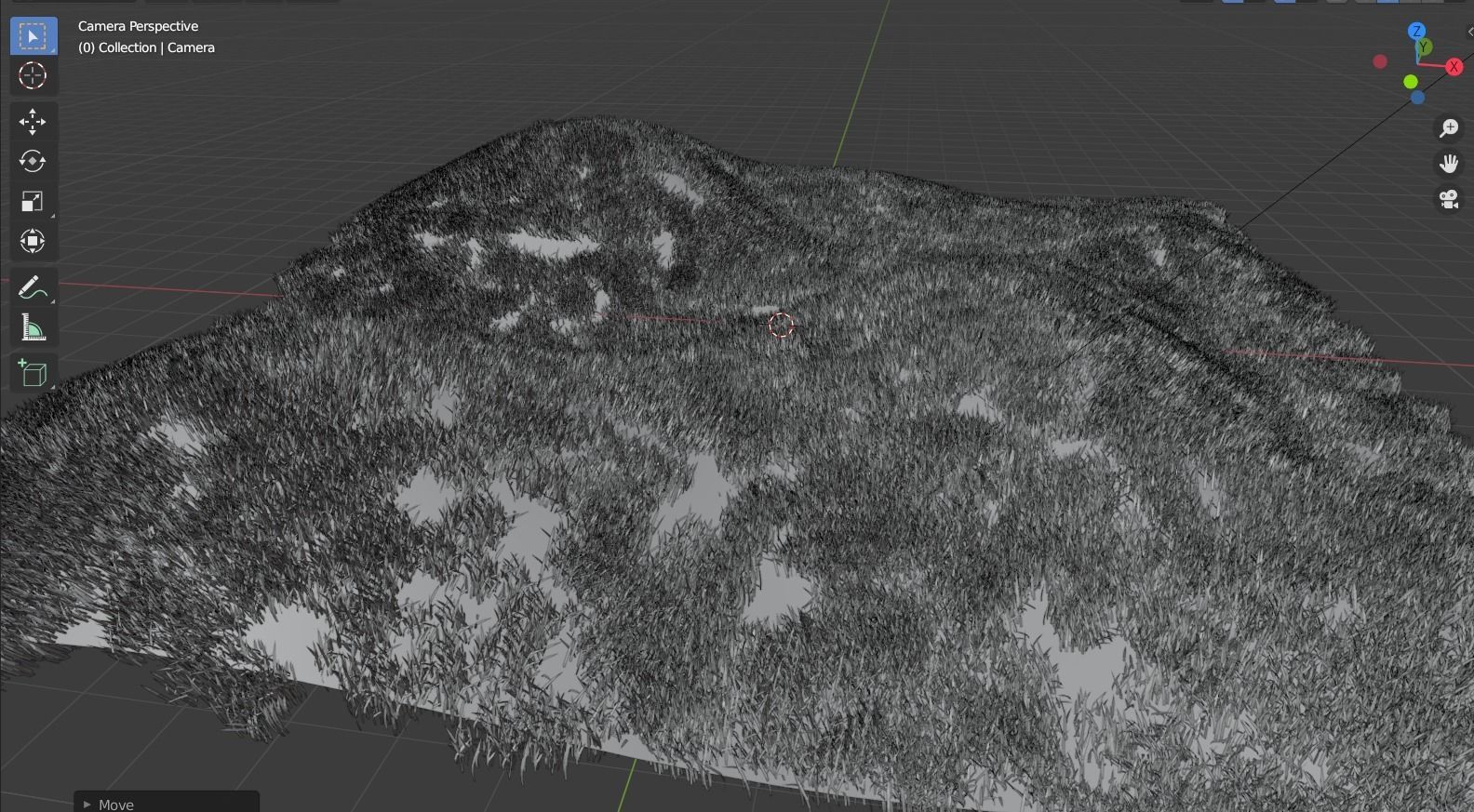 Grass hill in middle of rice field free 3D model | CGTrader