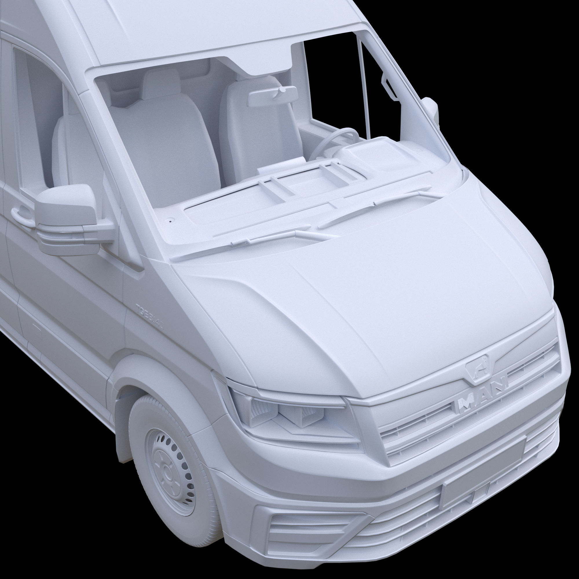 MAN TGE Panel Van 3D model | CGTrader