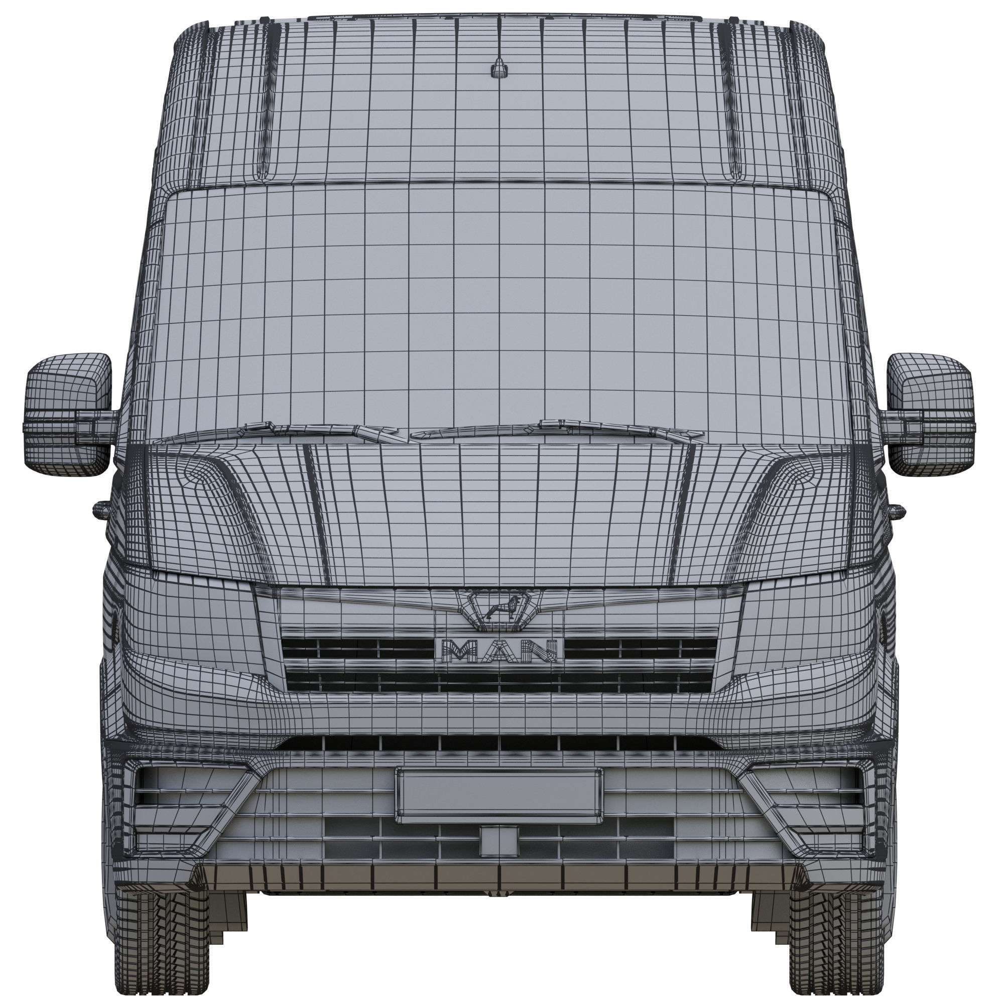 MAN TGE Panel Van 3D model | CGTrader