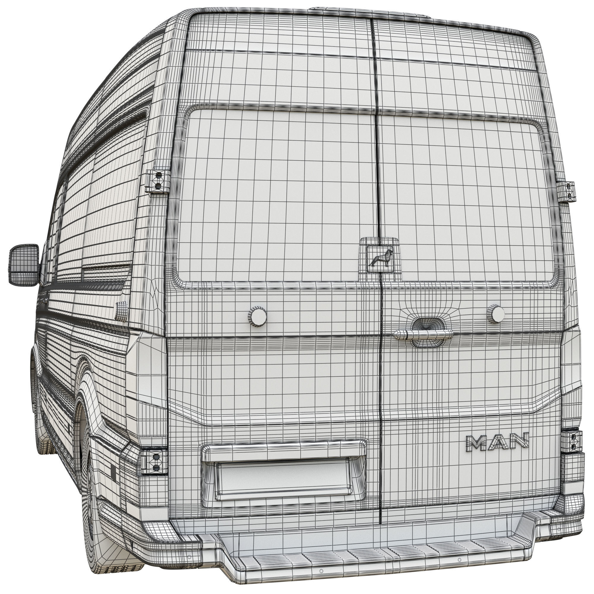 MAN TGE Panel Van 3D model | CGTrader
