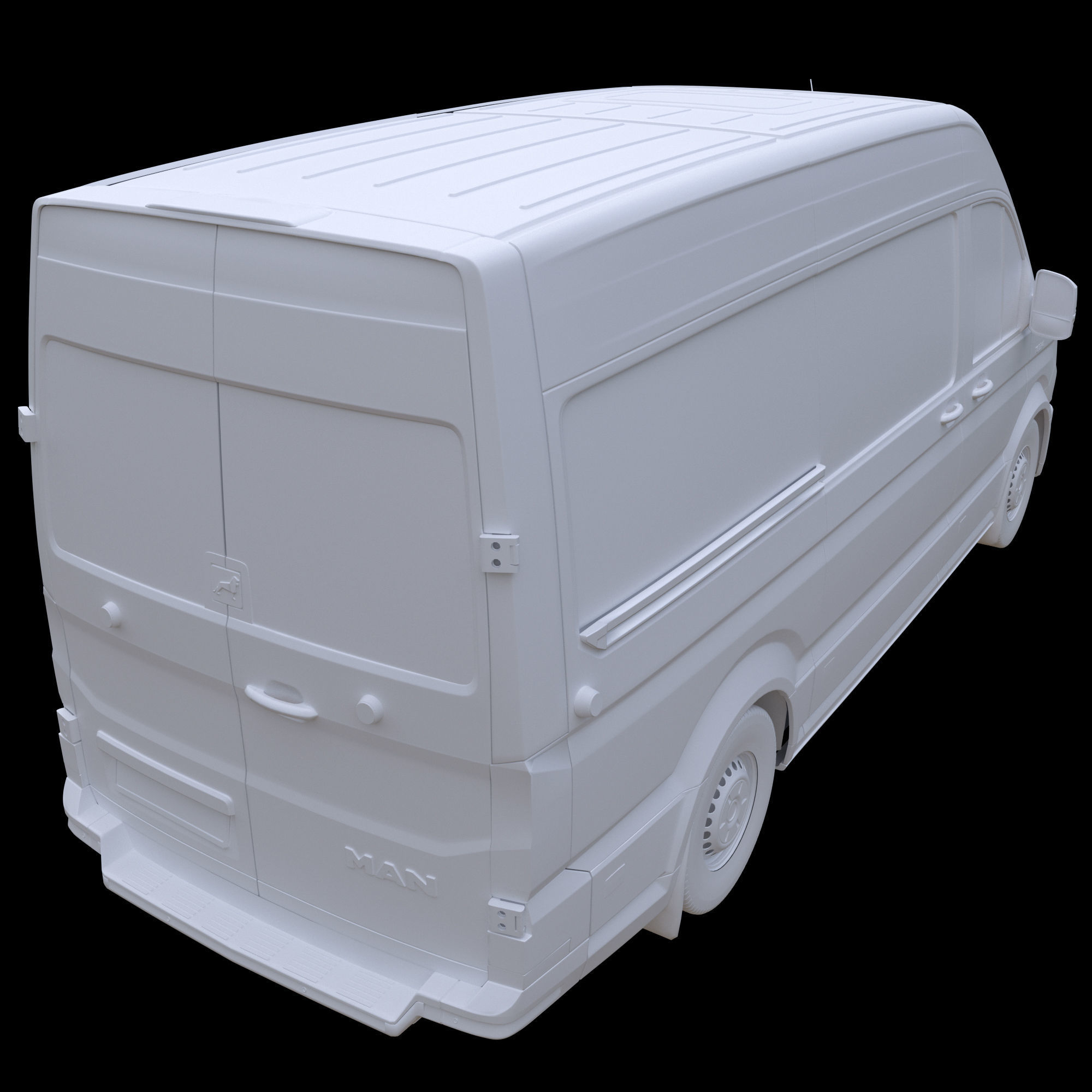 MAN TGE Panel Van 3D model | CGTrader