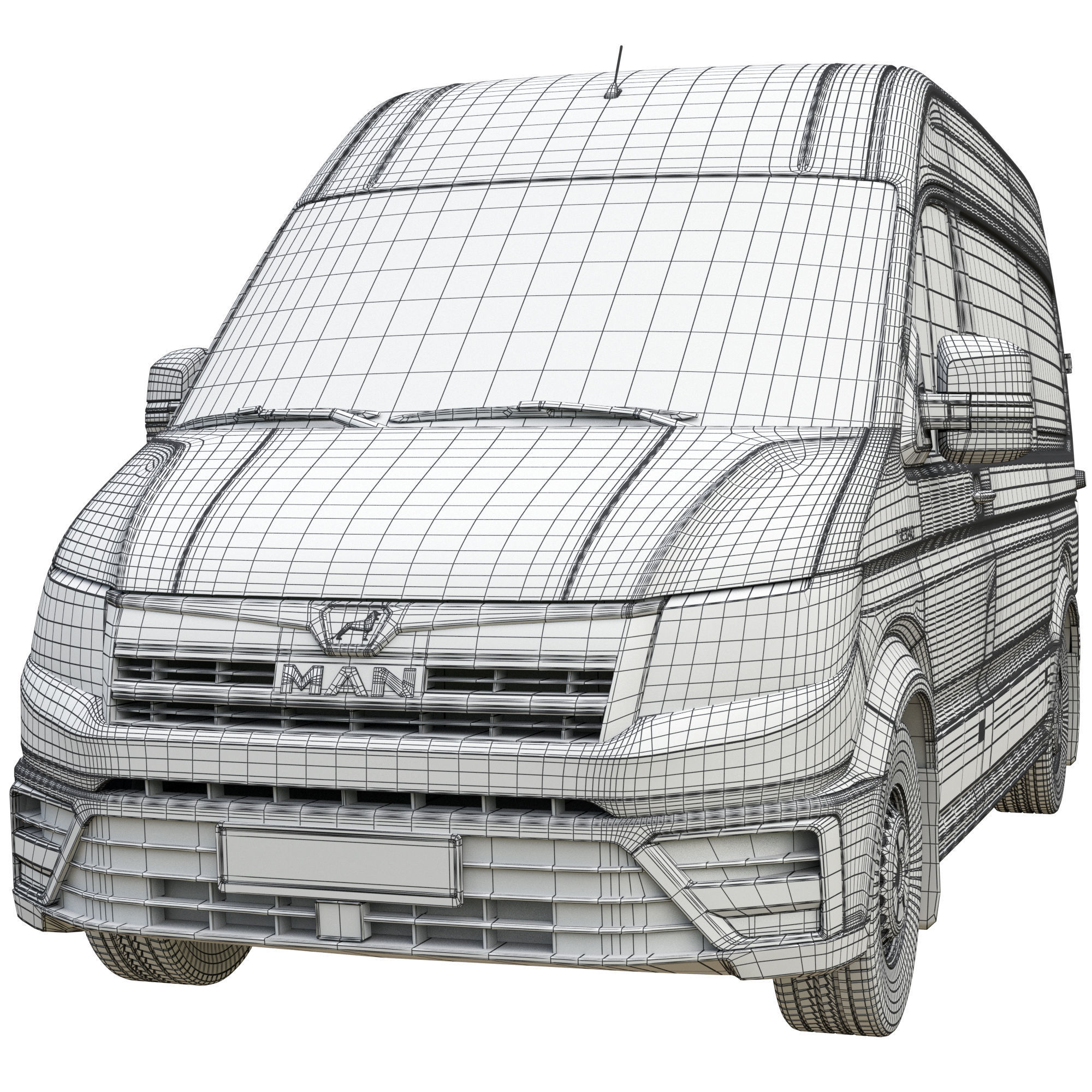 MAN TGE Panel Van 3D model | CGTrader