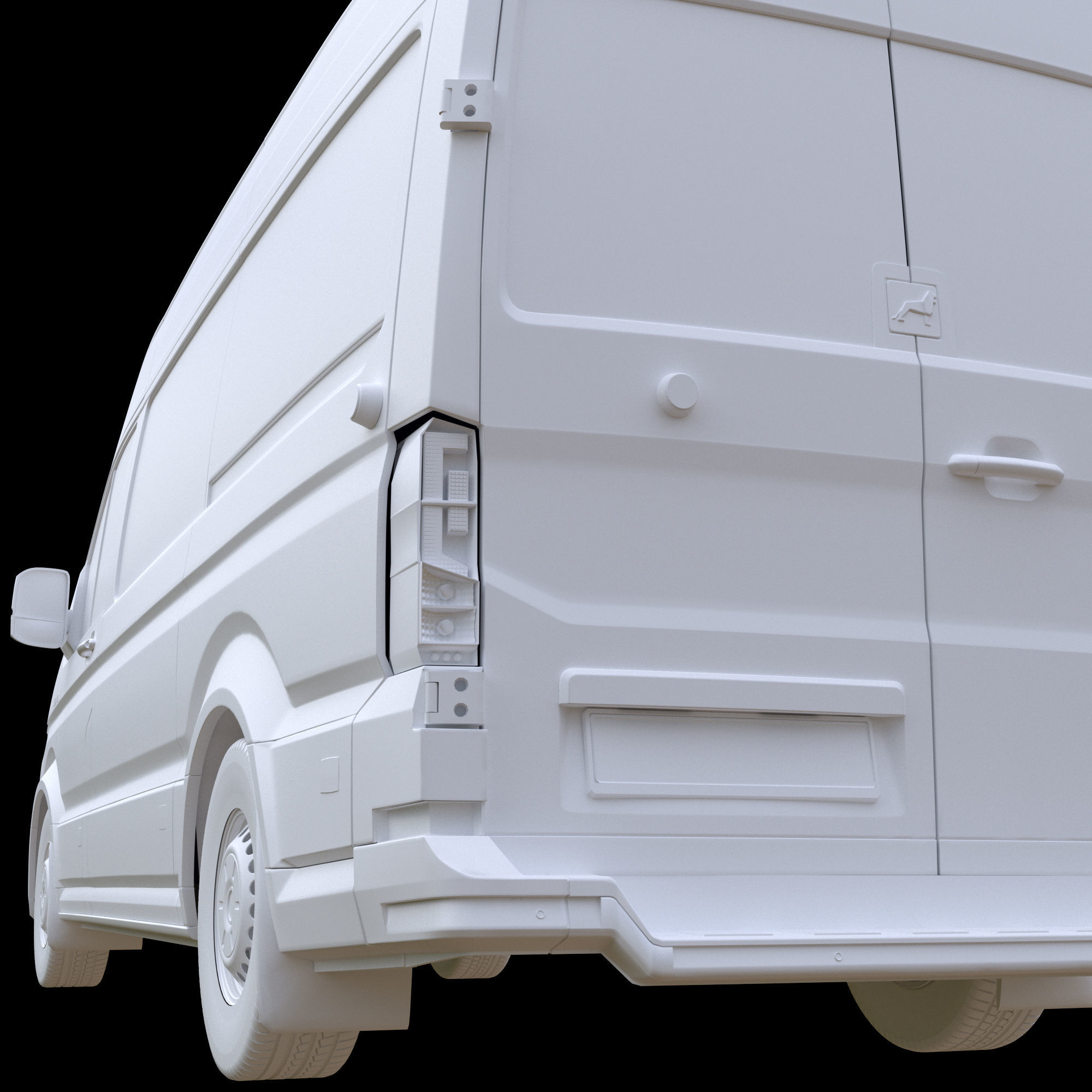 MAN TGE Panel Van 3D model | CGTrader