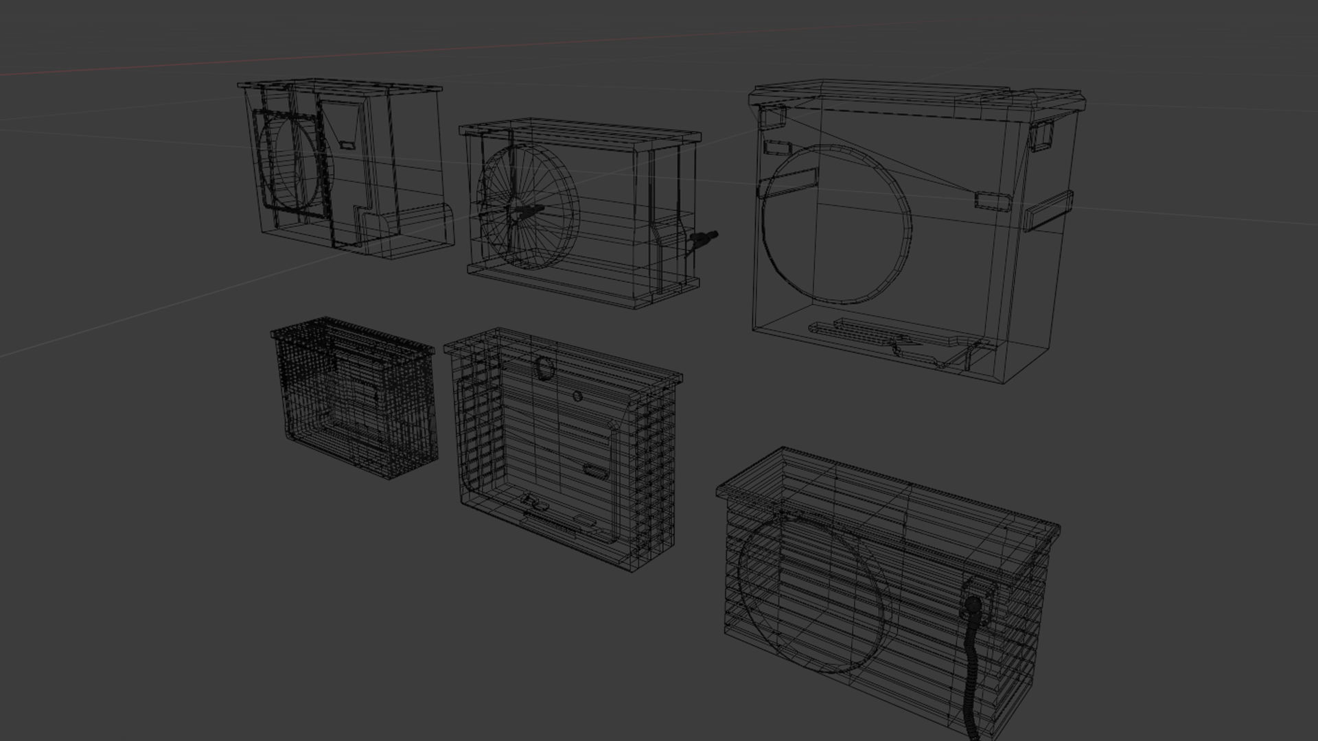 Air Conditioner Asset pack free 3D model | CGTrader