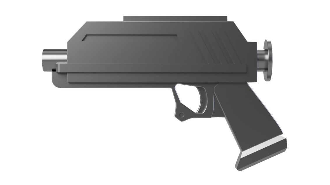 Star Wars the Clone Wars - DC-17 Hand Blaster Animated Style 3D model ...