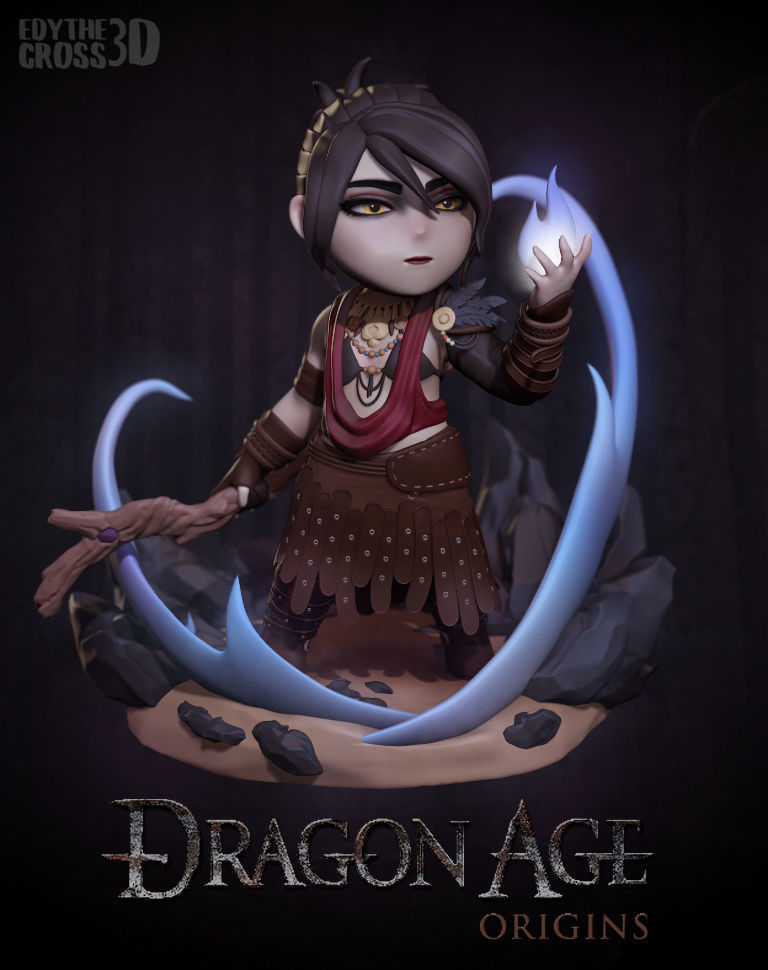 Morrigan - Dragon Age 3D model 3D printable | CGTrader