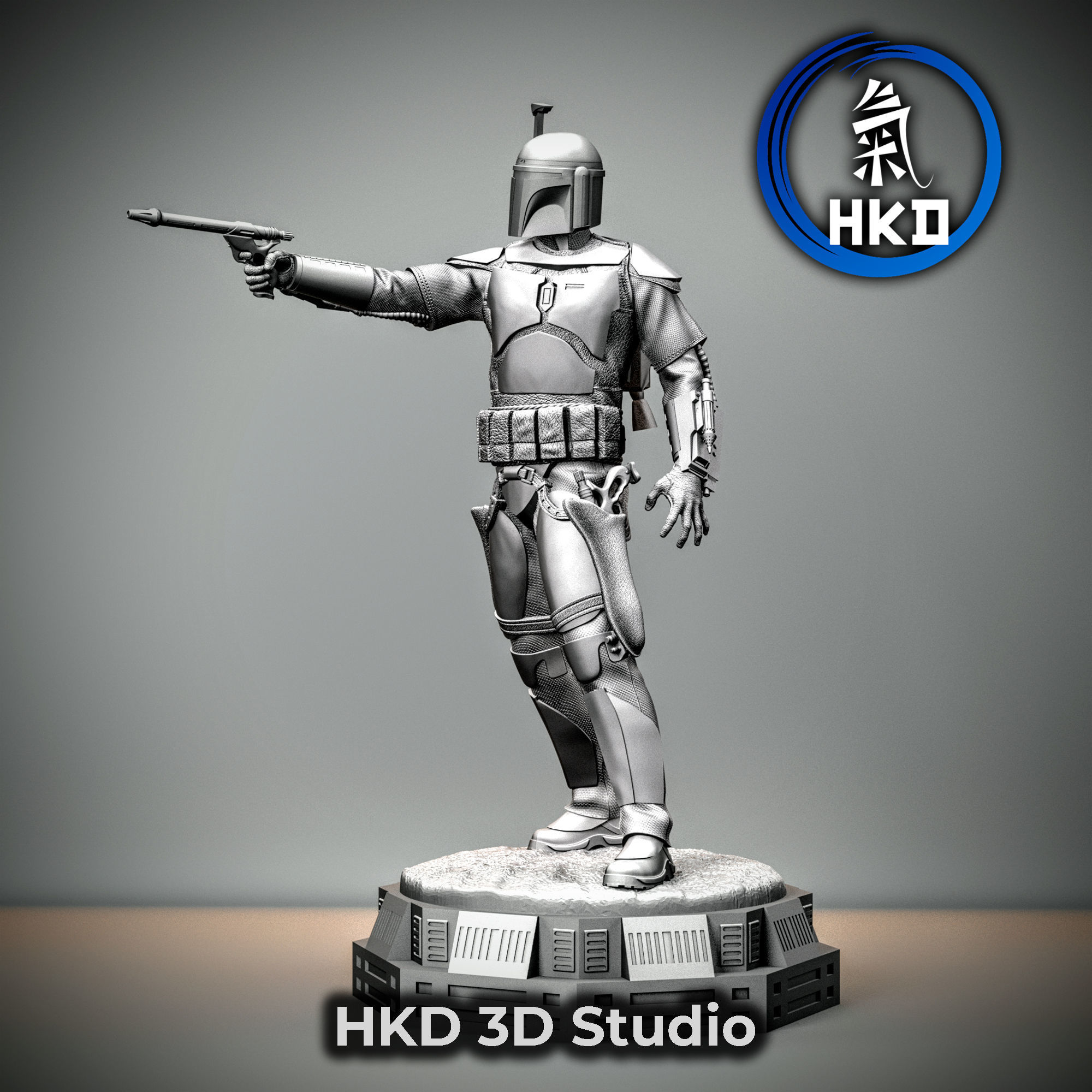 Jango Fett fan art 3d Print model Star Wars 3D model 3D printable ...