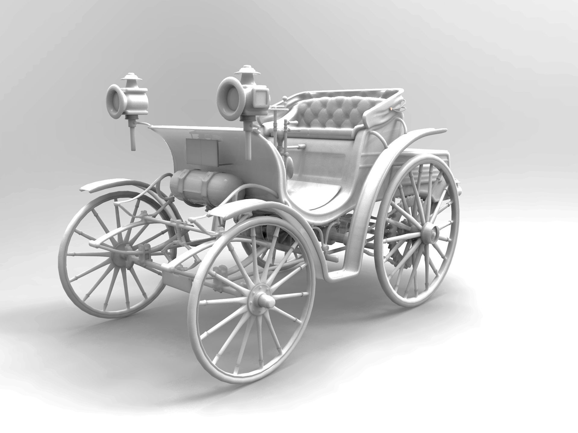 Victorian car 3D model | CGTrader