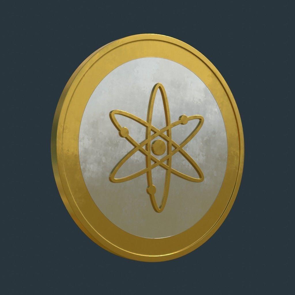 Cosmos ATOM - Cryptocurrency Coin 3D model | CGTrader