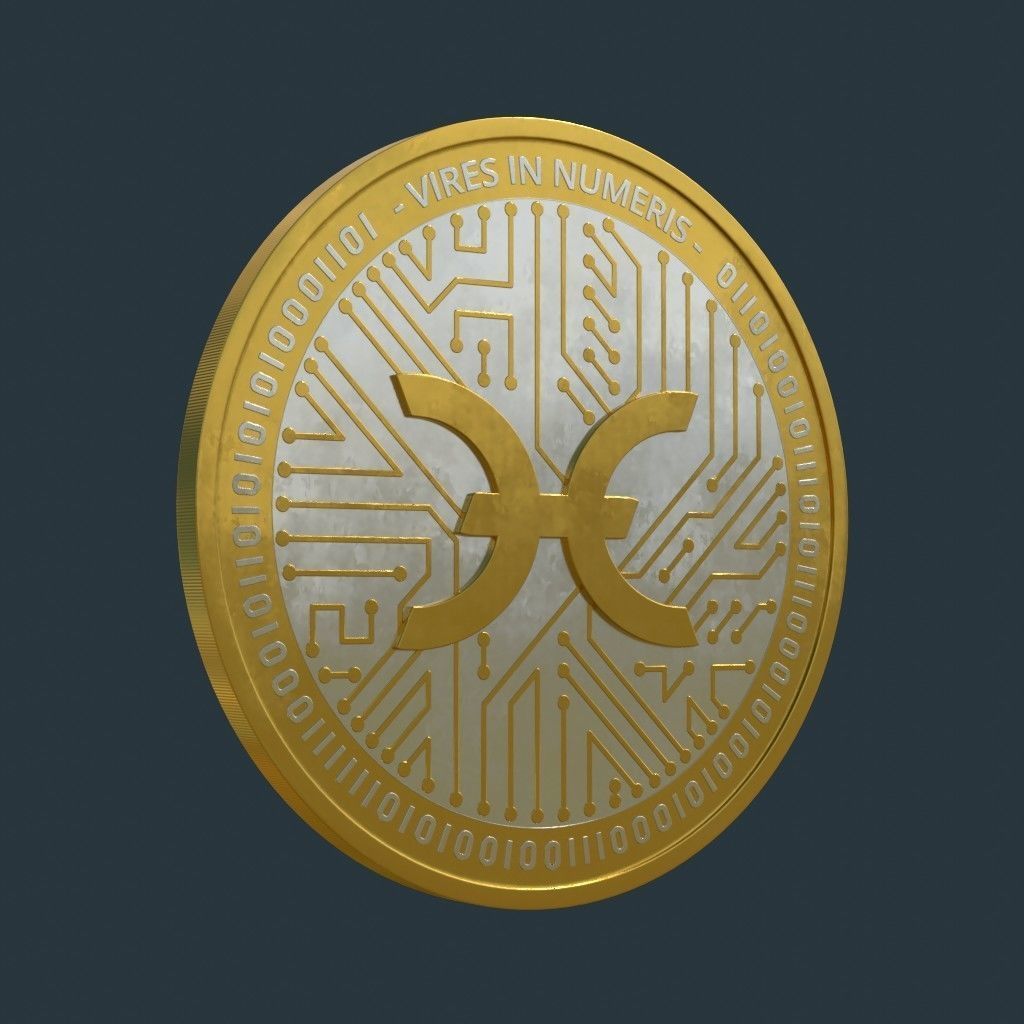 Holo HOT - Cryptocurrency Coin 3D model | CGTrader
