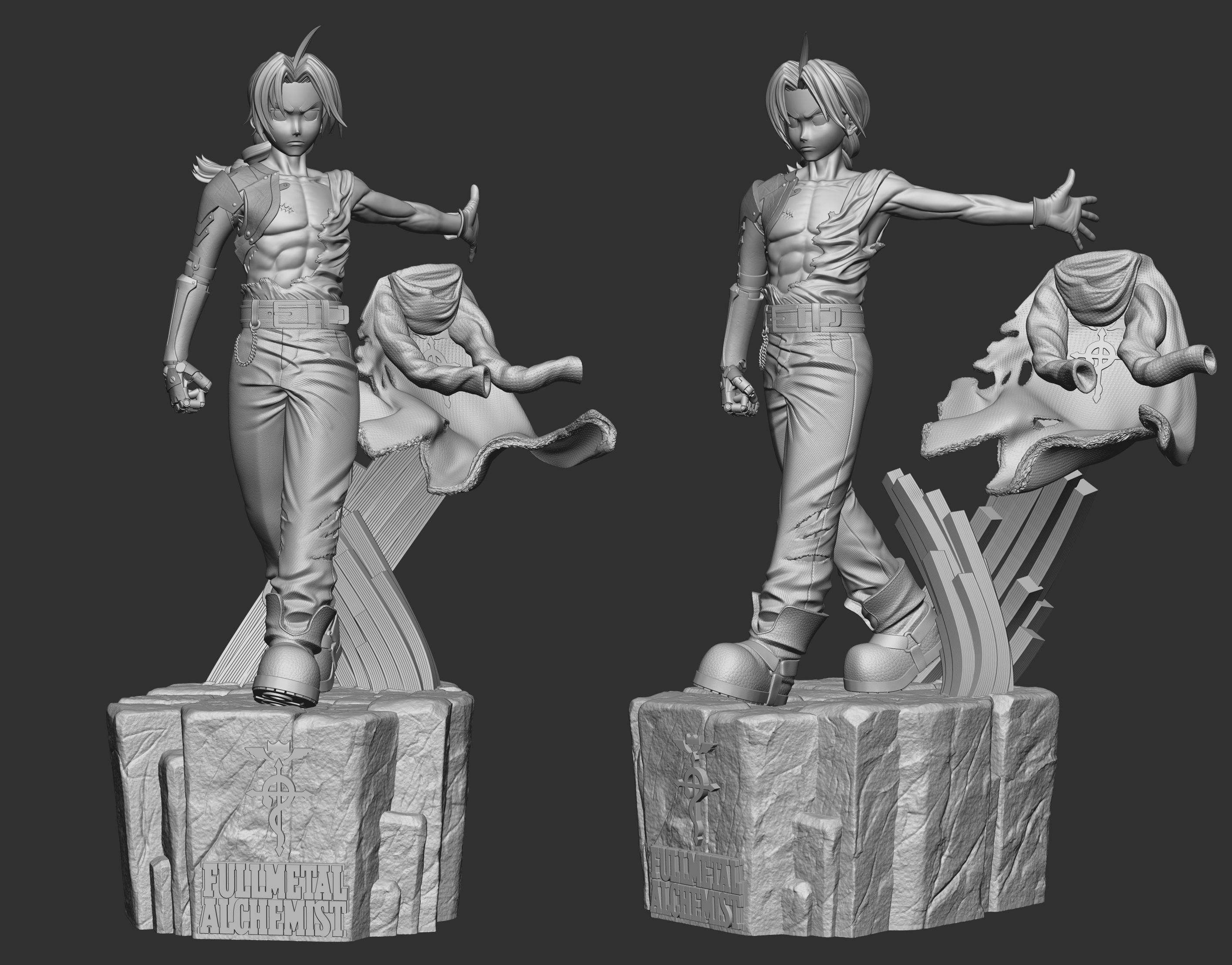 Edward Elric - Fullmetal Alchemist 3D model 3D printable | CGTrader