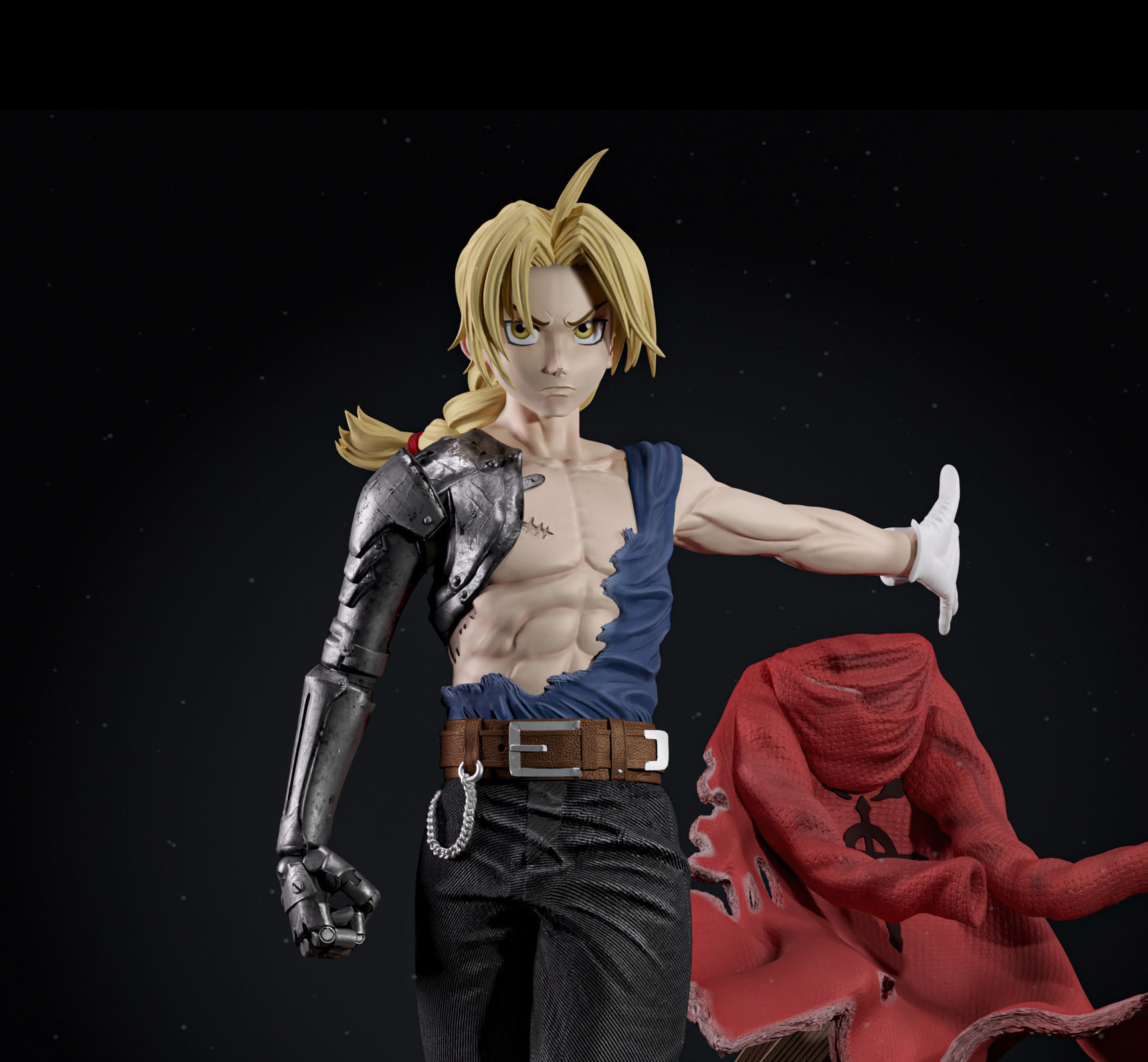 Edward Elric - Fullmetal Alchemist 3D model 3D printable | CGTrader