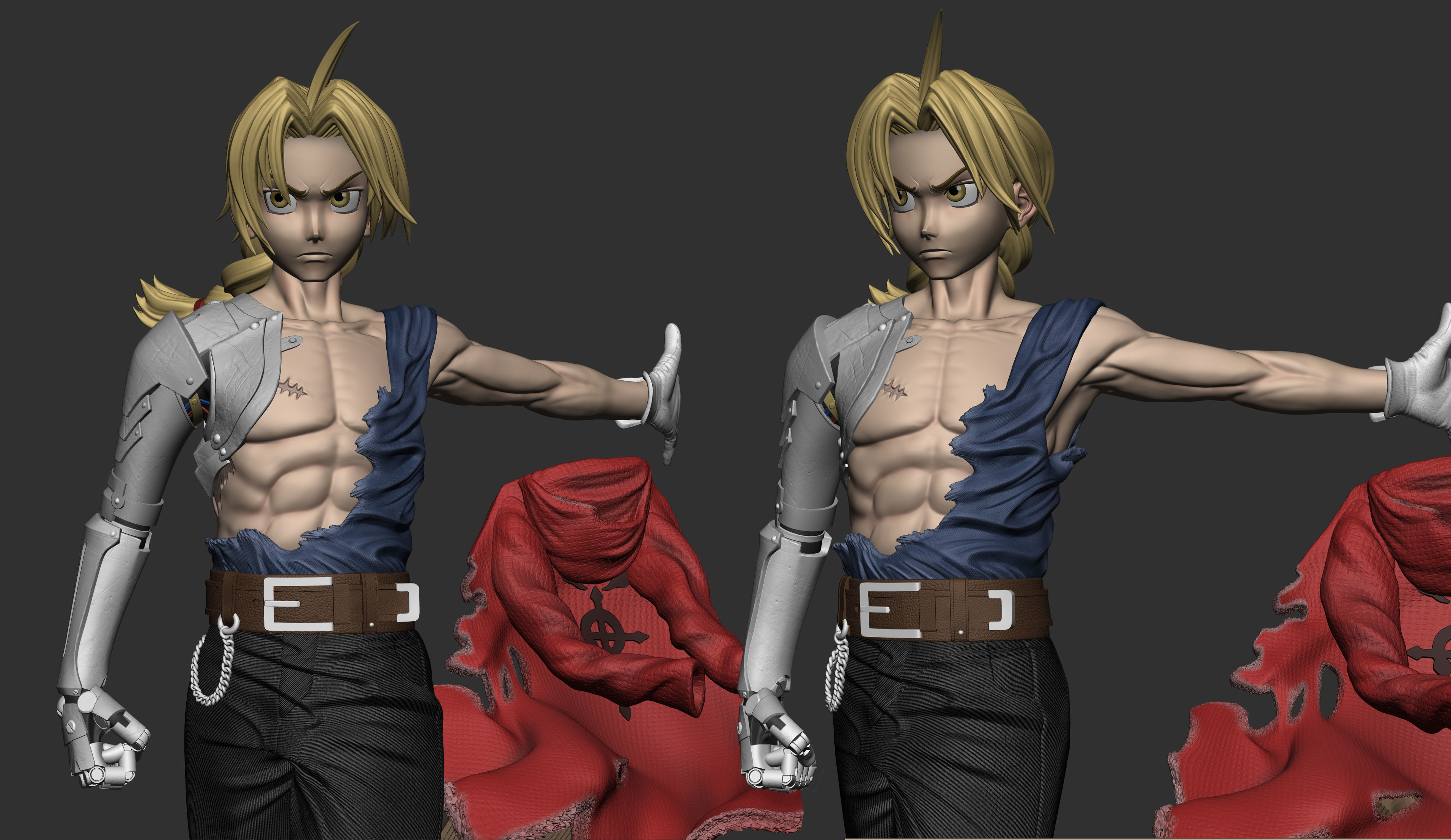 Edward Elric - Fullmetal Alchemist 3D model 3D printable | CGTrader