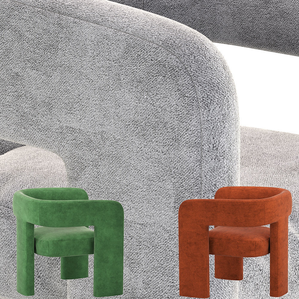 Sculpt Chair by Crate and Barrel 3D model | CGTrader