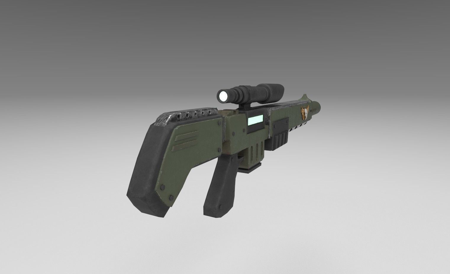 3D model Lasergun halo rifle VR / AR / low-poly | CGTrader