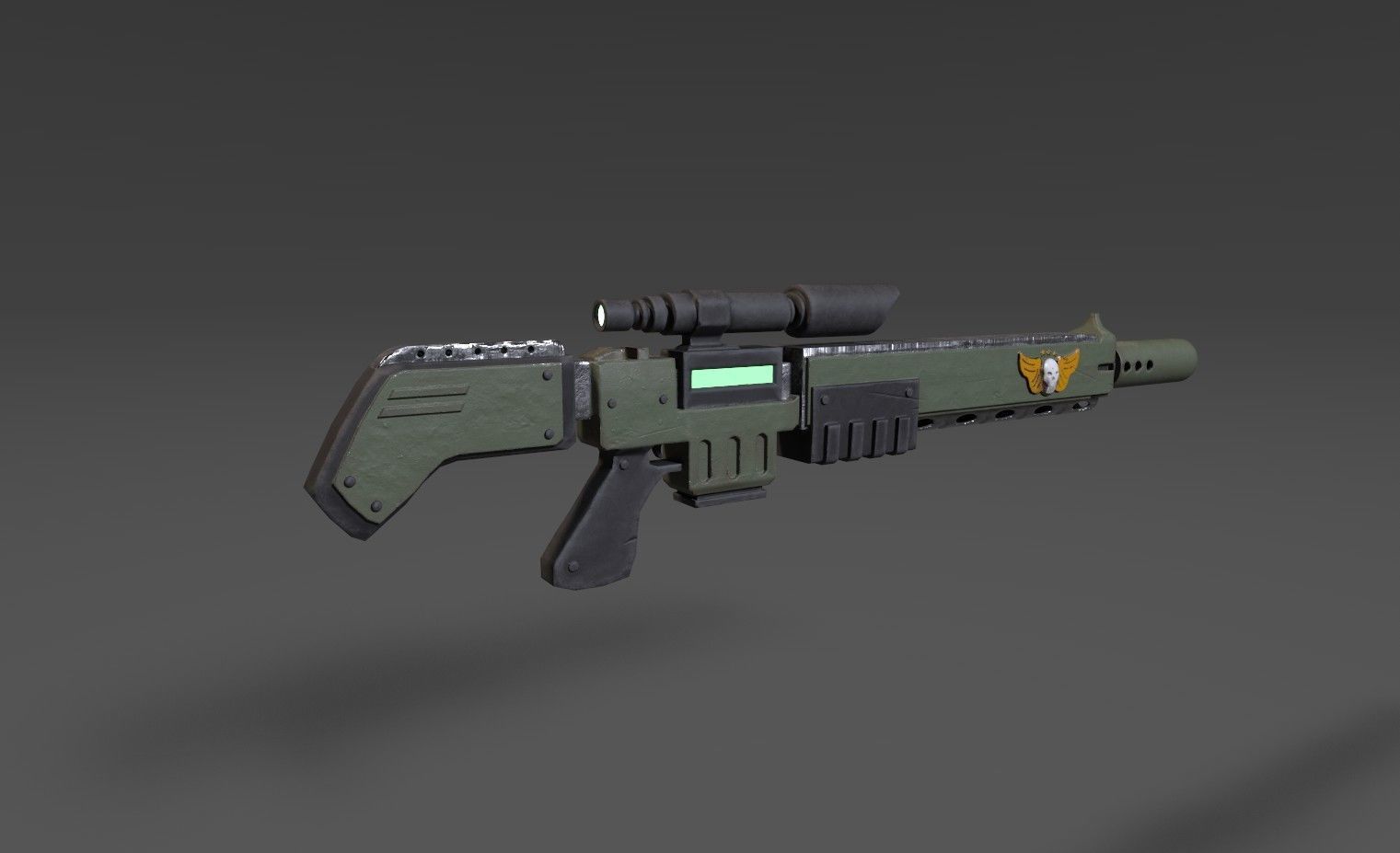 3D model Lasergun halo rifle VR / AR / low-poly | CGTrader