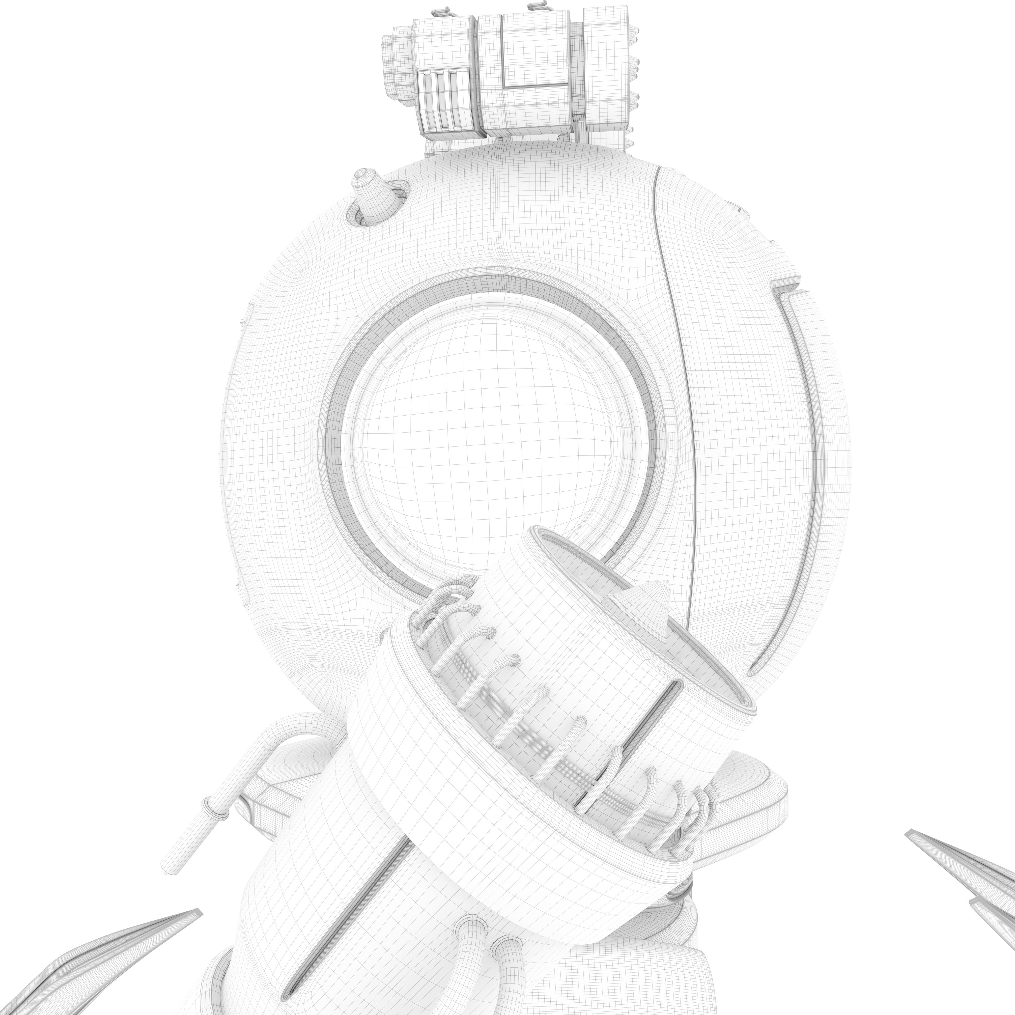 SPIDER BOT ARMOURED 3D model rigged | CGTrader
