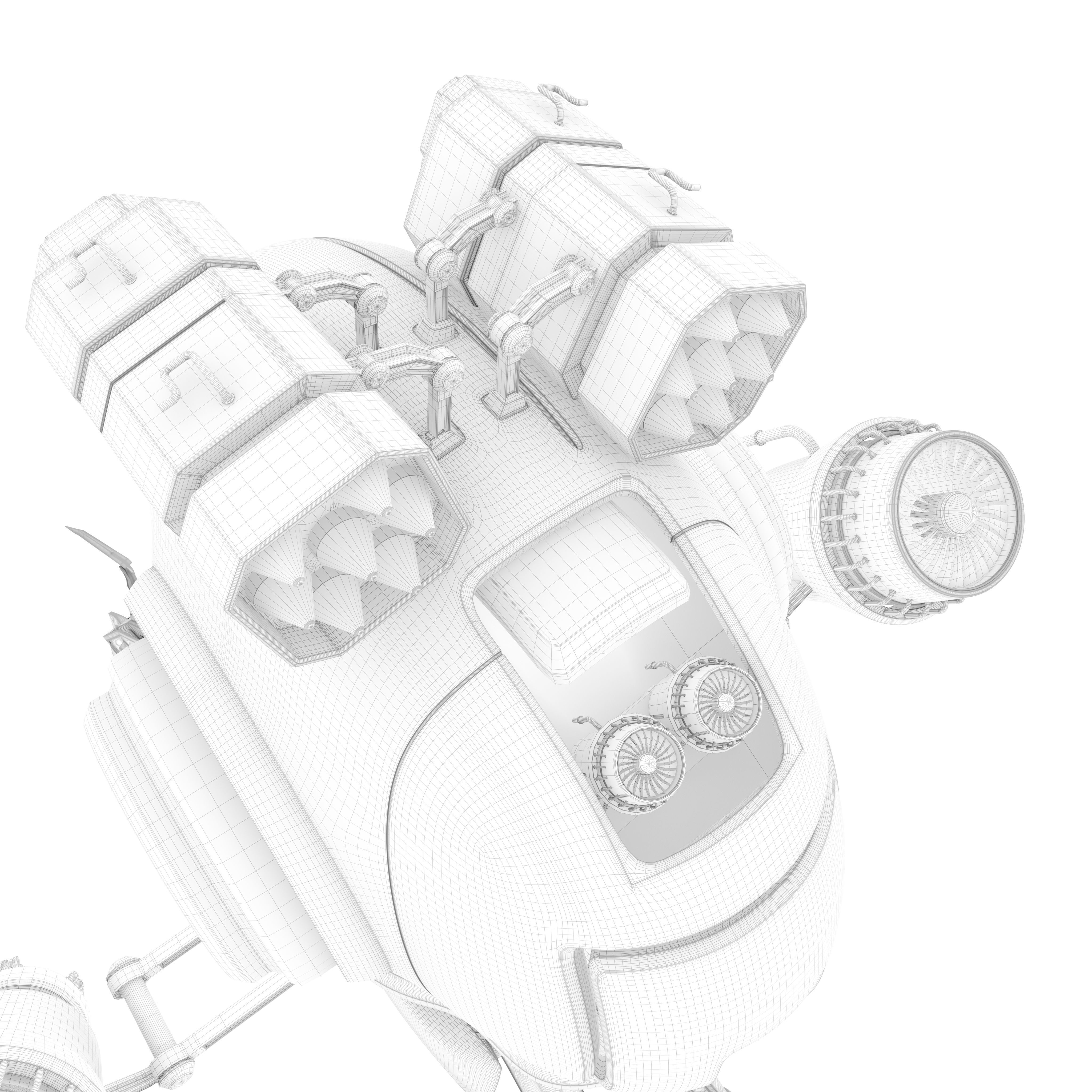 SPIDER BOT ARMOURED 3D model rigged | CGTrader