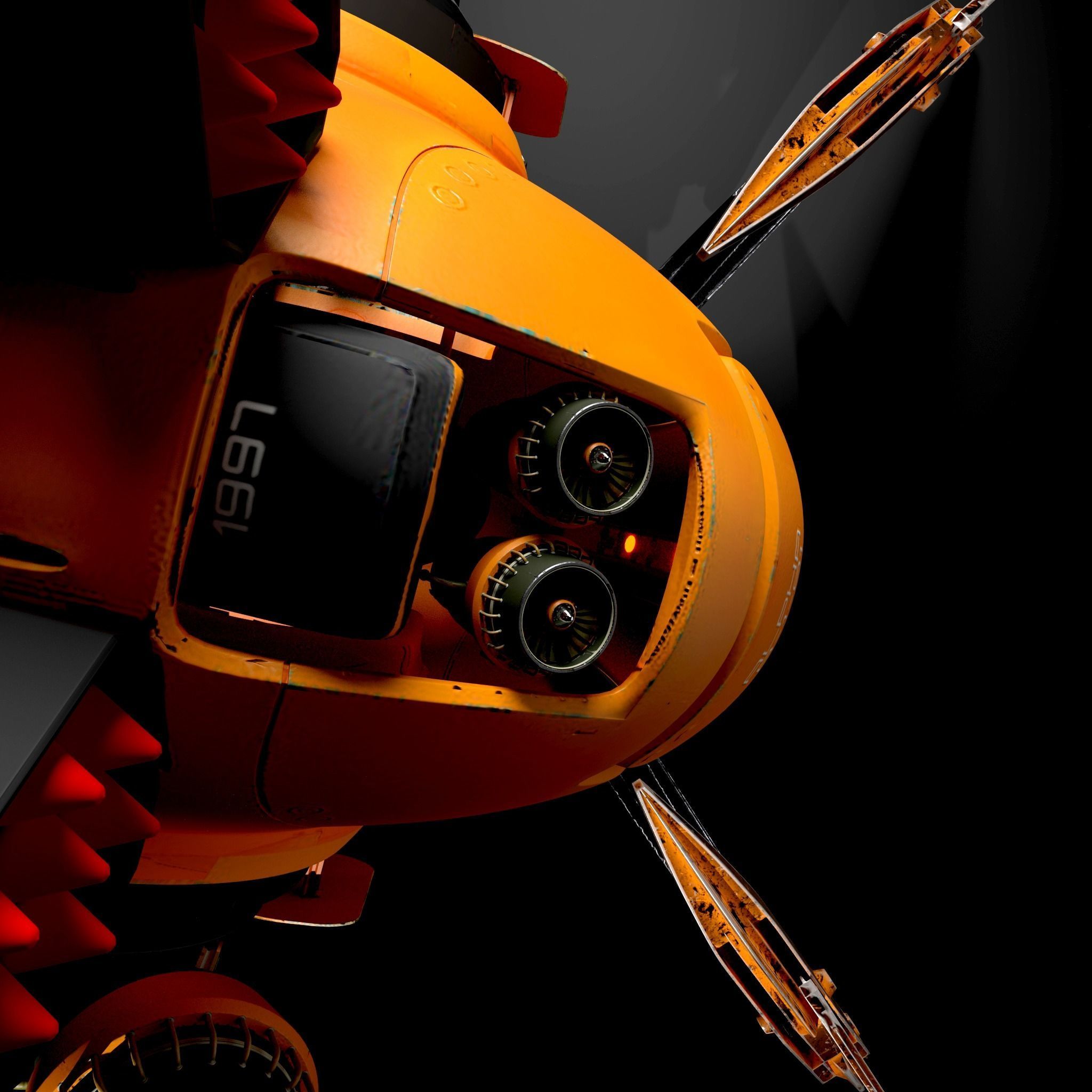 SPIDER BOT ARMOURED 3D model rigged | CGTrader