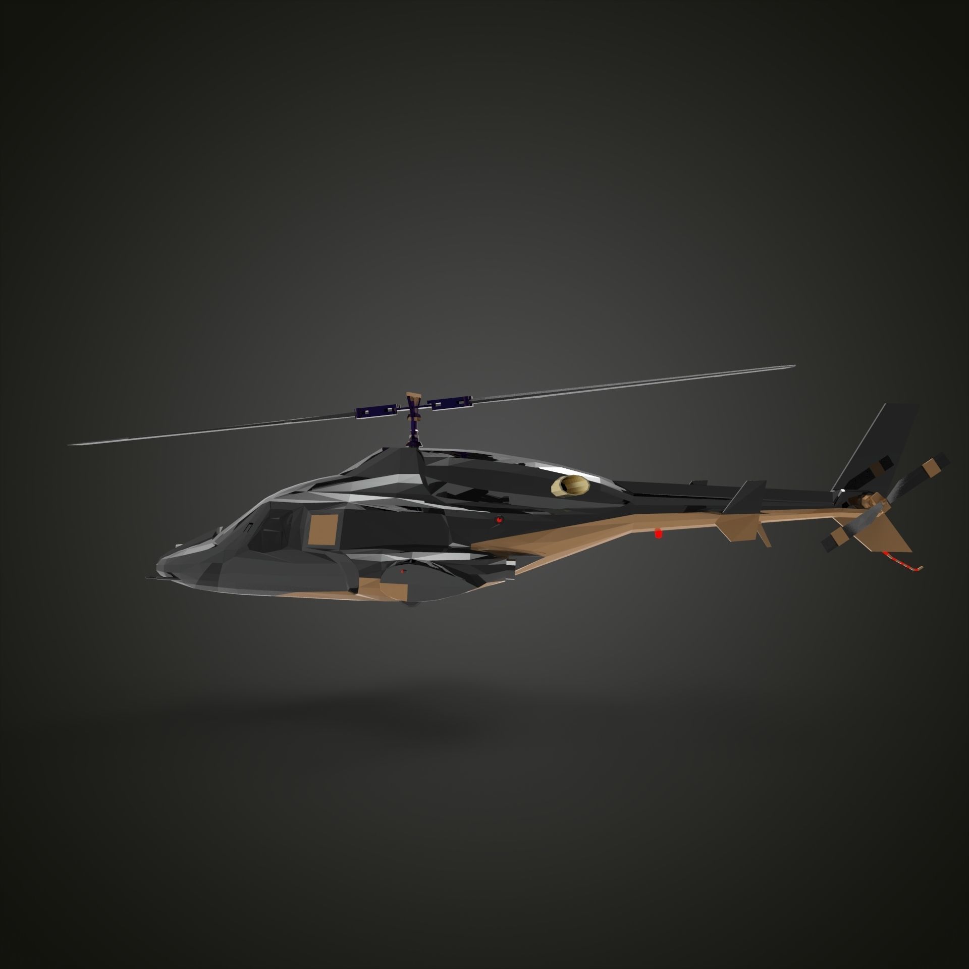 Bell 222 3D model | CGTrader