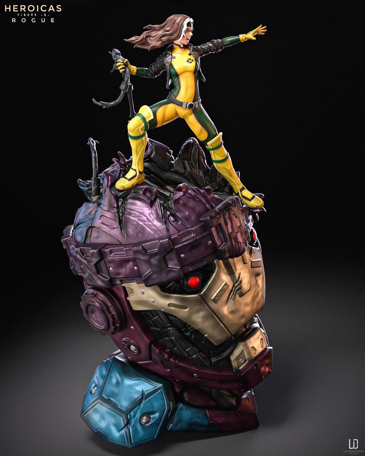 Heroicas - Figure 5 - Rogue - 3D print model STL 3D model 3D printable ...