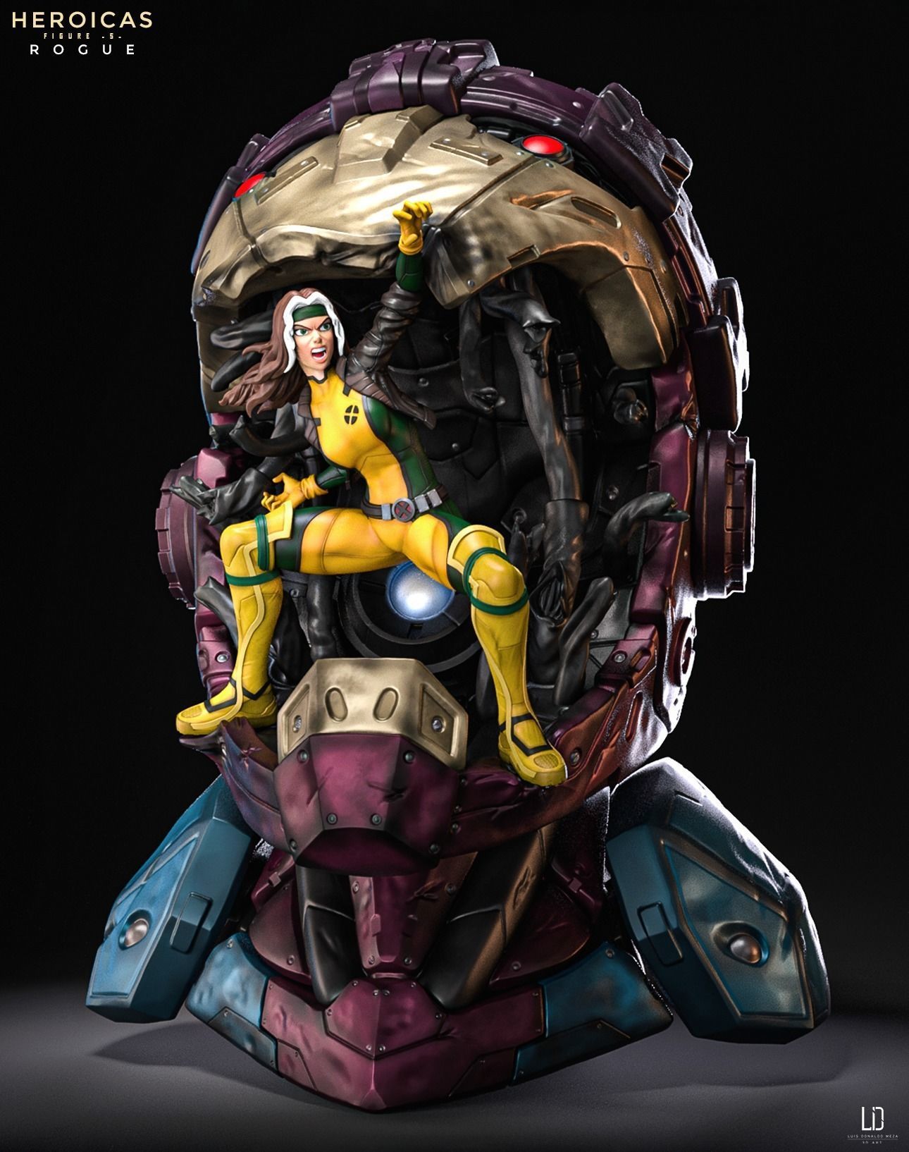 Heroicas - Figure 5 - Rogue - 3D print model STL 3D model 3D printable ...