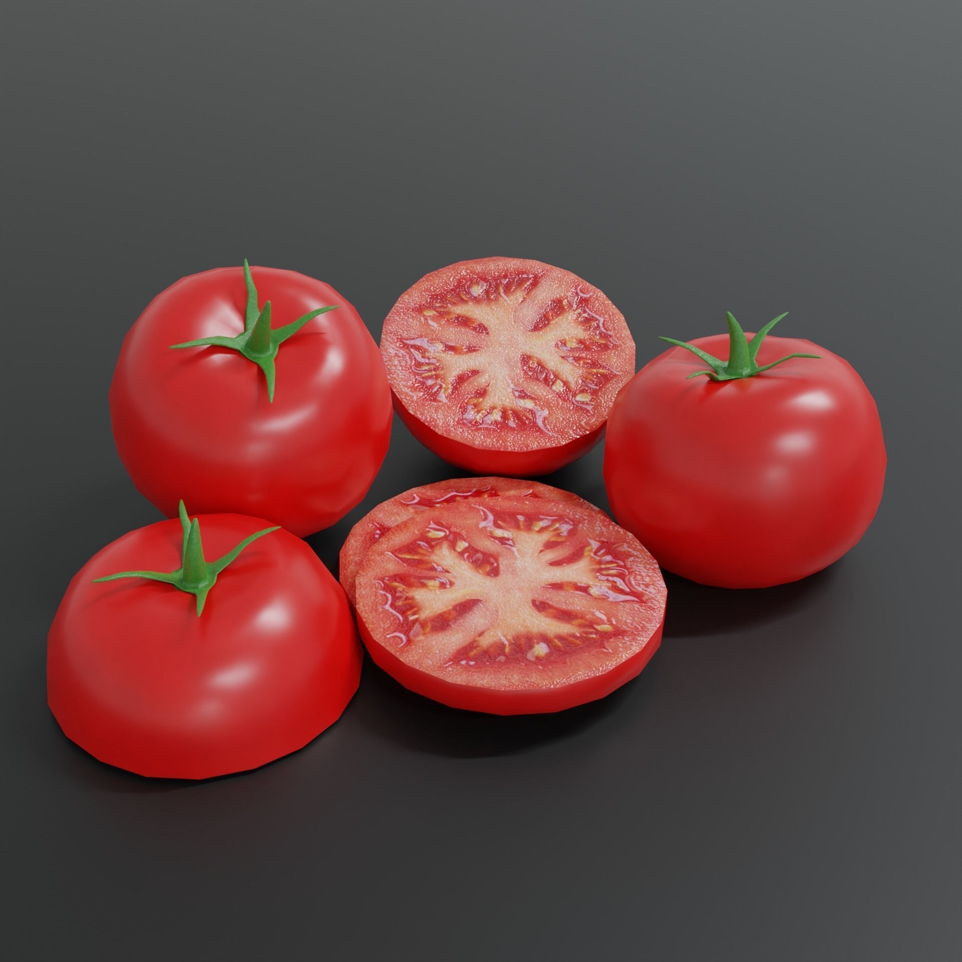 3D model Tomato VR / AR / low-poly | CGTrader