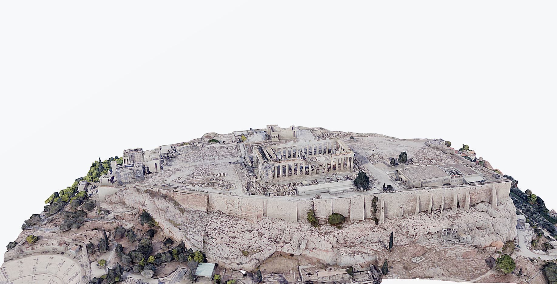 3D model Acropolis of Athens - Parthenon VR / AR / low-poly | CGTrader
