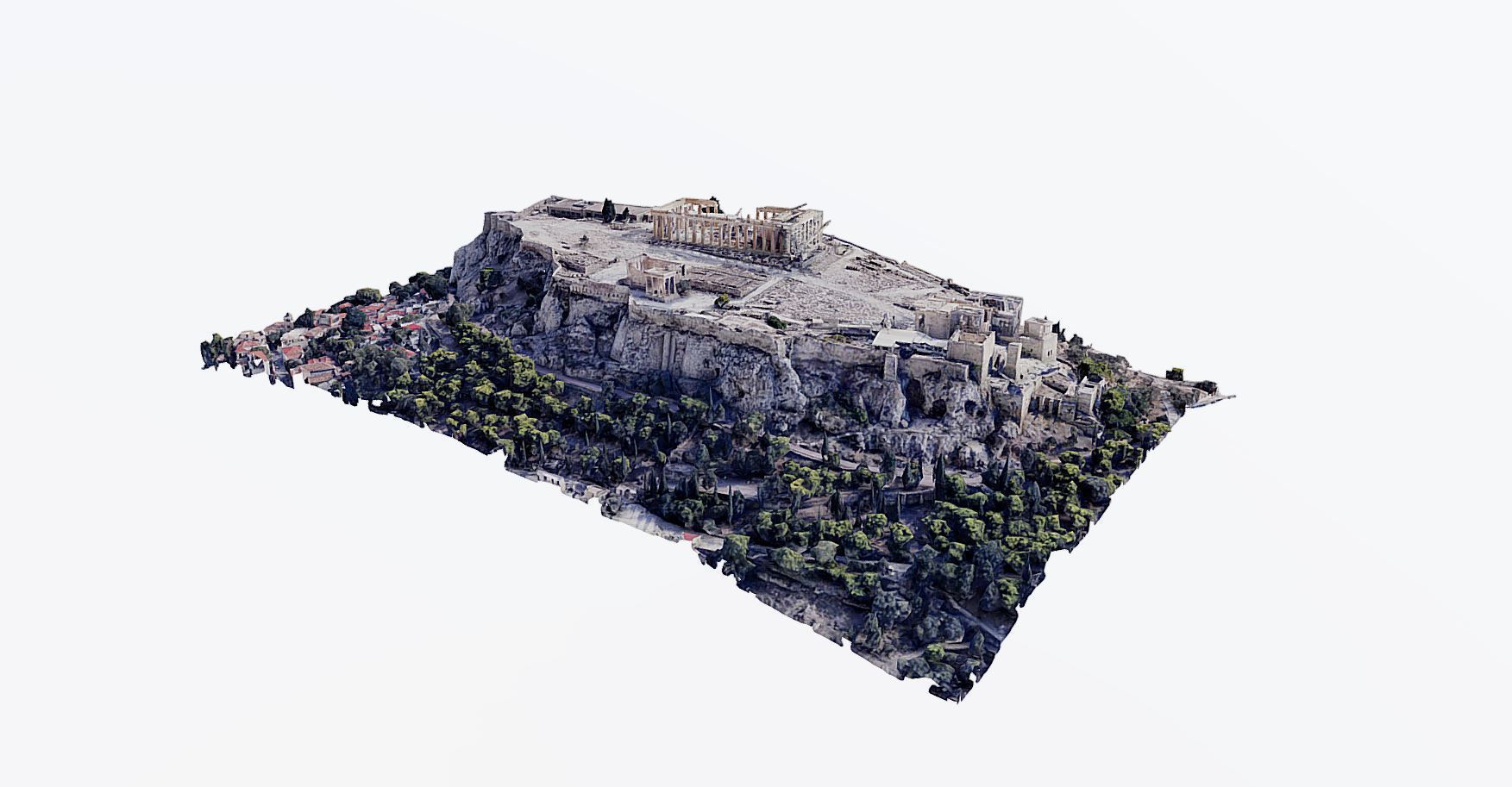 3D model Acropolis of Athens - Parthenon VR / AR / low-poly | CGTrader