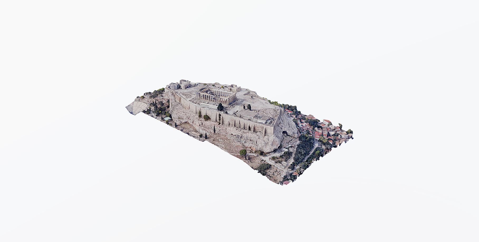 3D model Acropolis of Athens - Parthenon VR / AR / low-poly | CGTrader