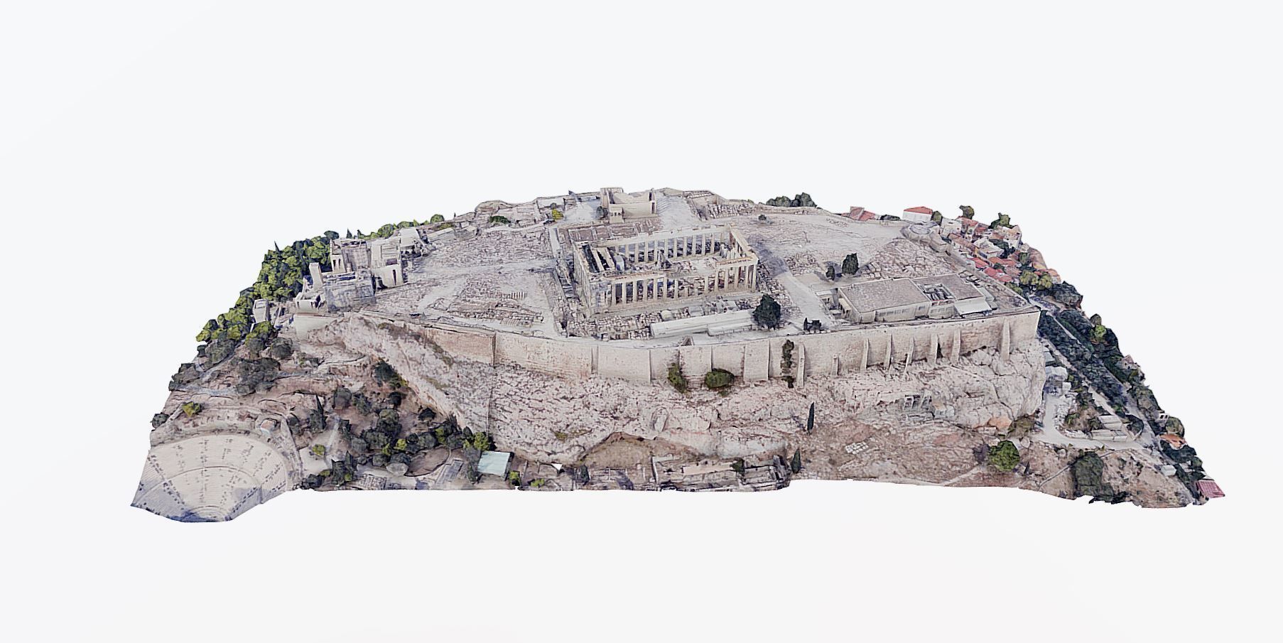 3D model Acropolis of Athens - Parthenon VR / AR / low-poly | CGTrader