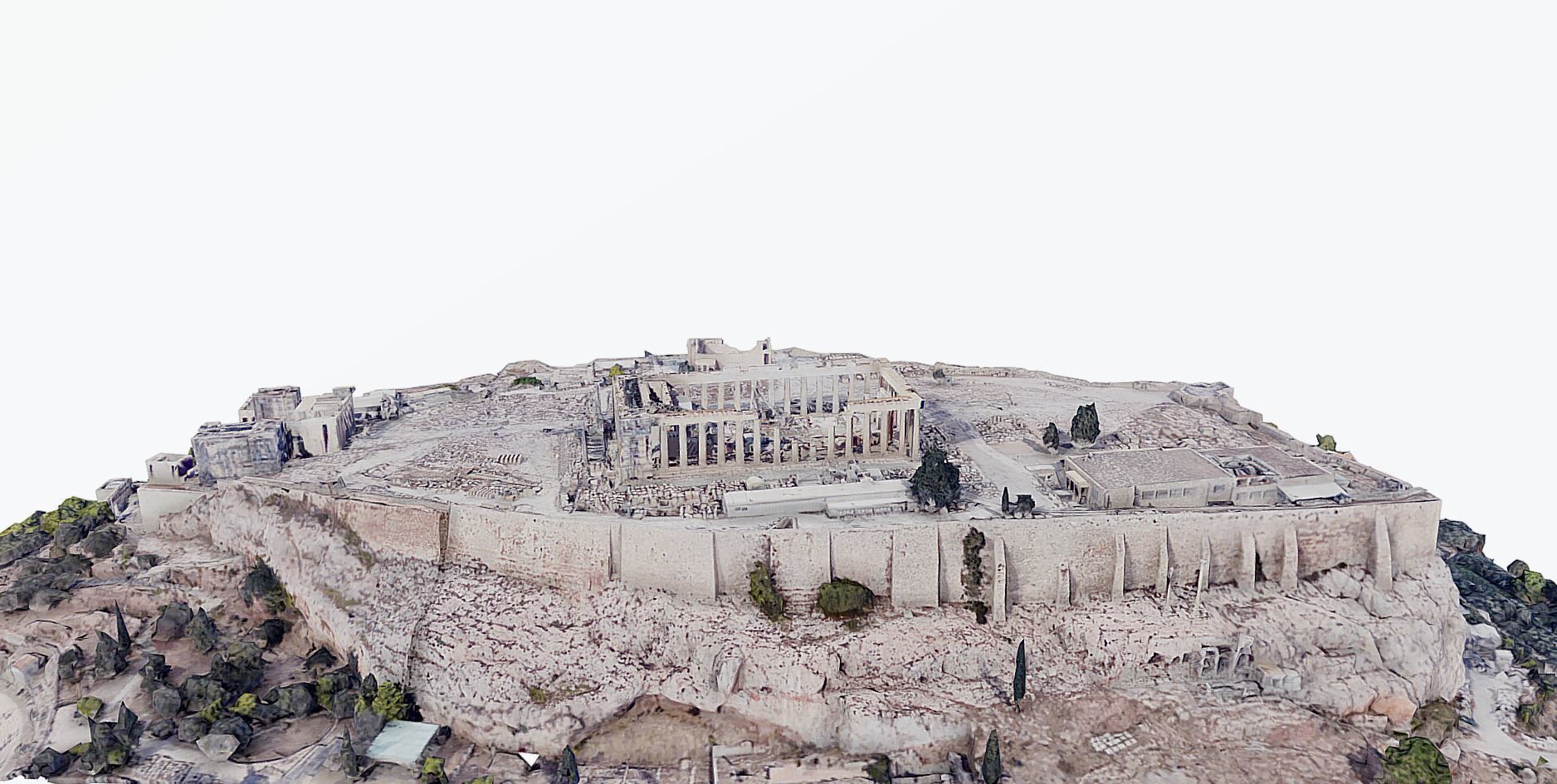 3D model Acropolis of Athens - Parthenon VR / AR / low-poly | CGTrader