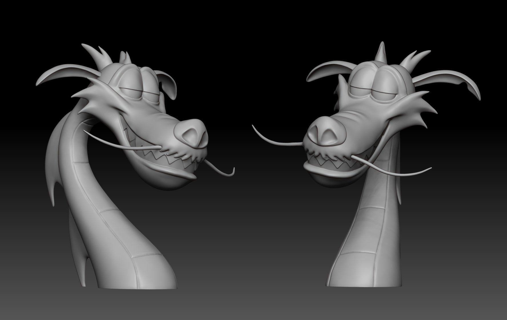 Mushu Bust 3D model 3D printable | CGTrader