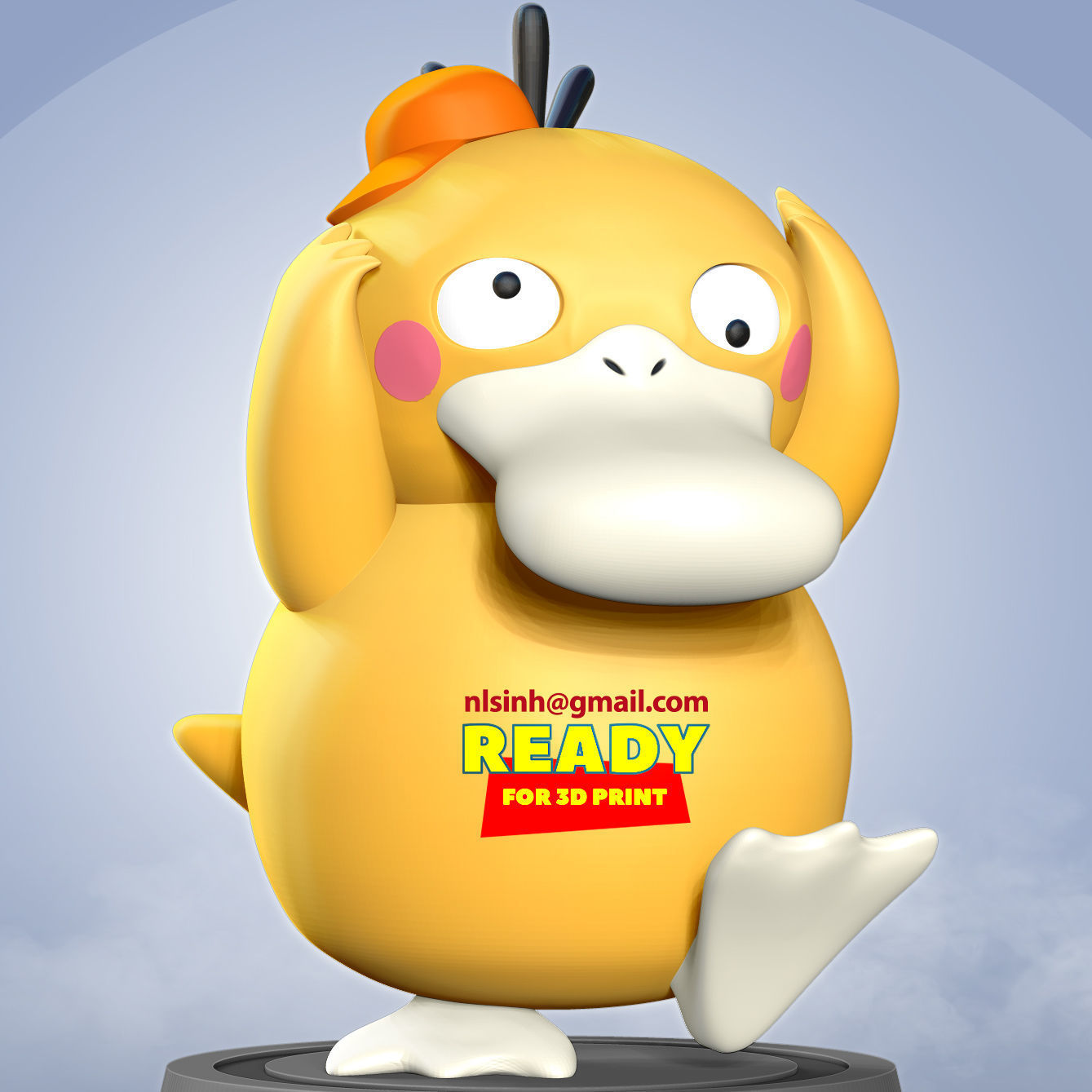 Psyduck - Pokemon Fanart 3D model 3D printable | CGTrader