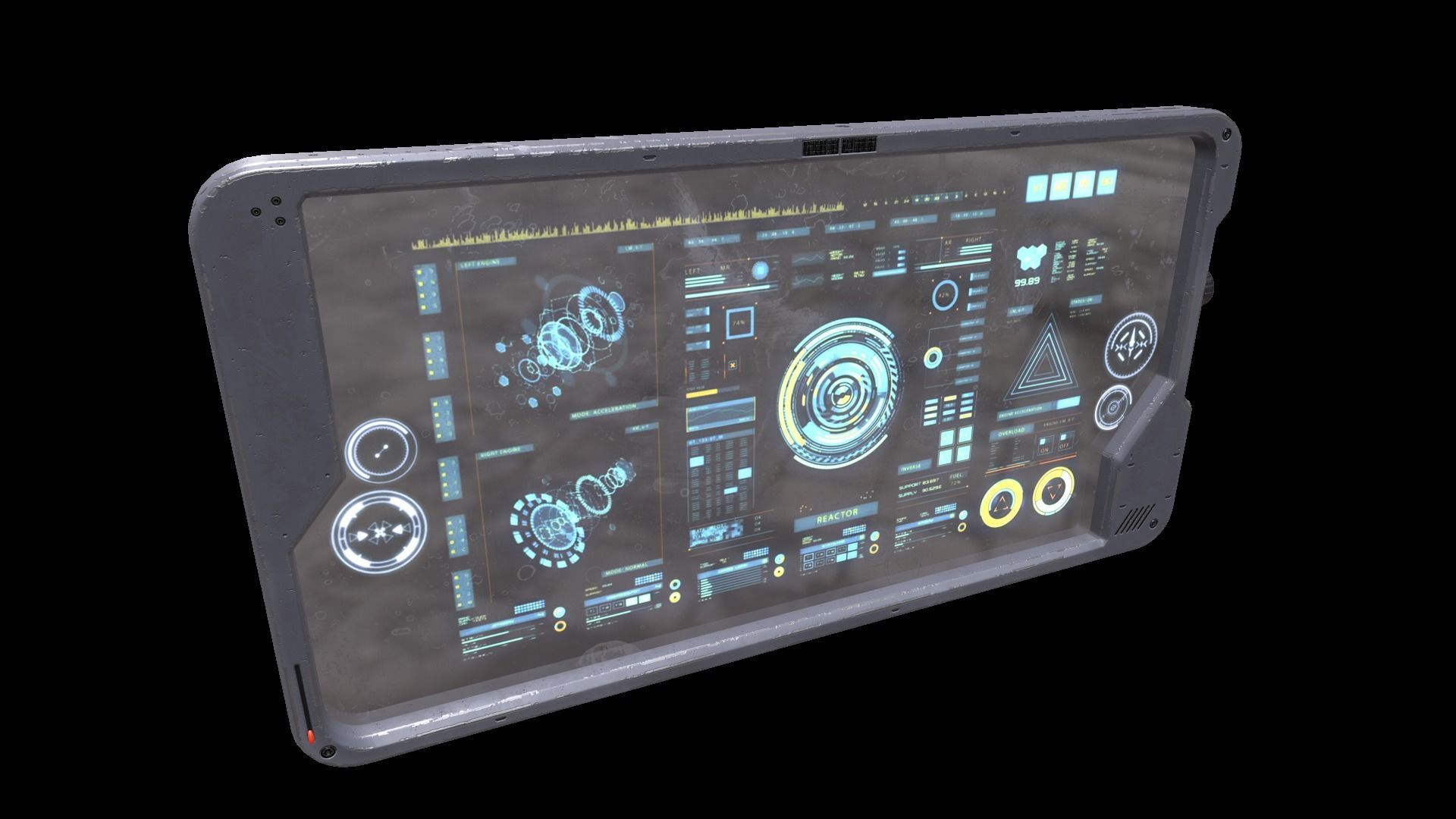 3D model Sci-fi Touch Pad 4 VR / AR / low-poly | CGTrader