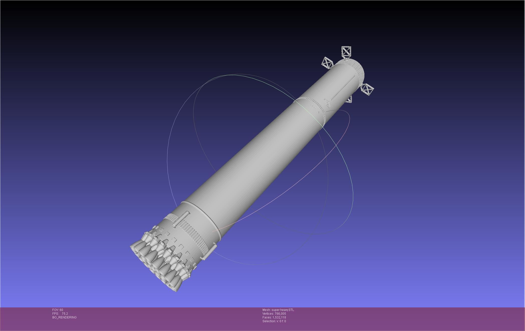 Space X Superheavy Booster Printable Model 3D model 3D printable | CGTrader