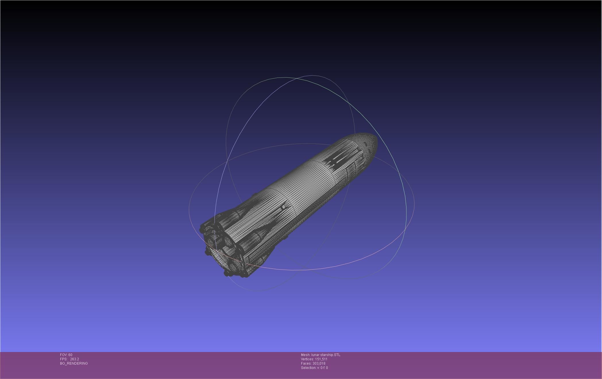 Space X Lunar Starship Printable Model 3D model 3D printable | CGTrader