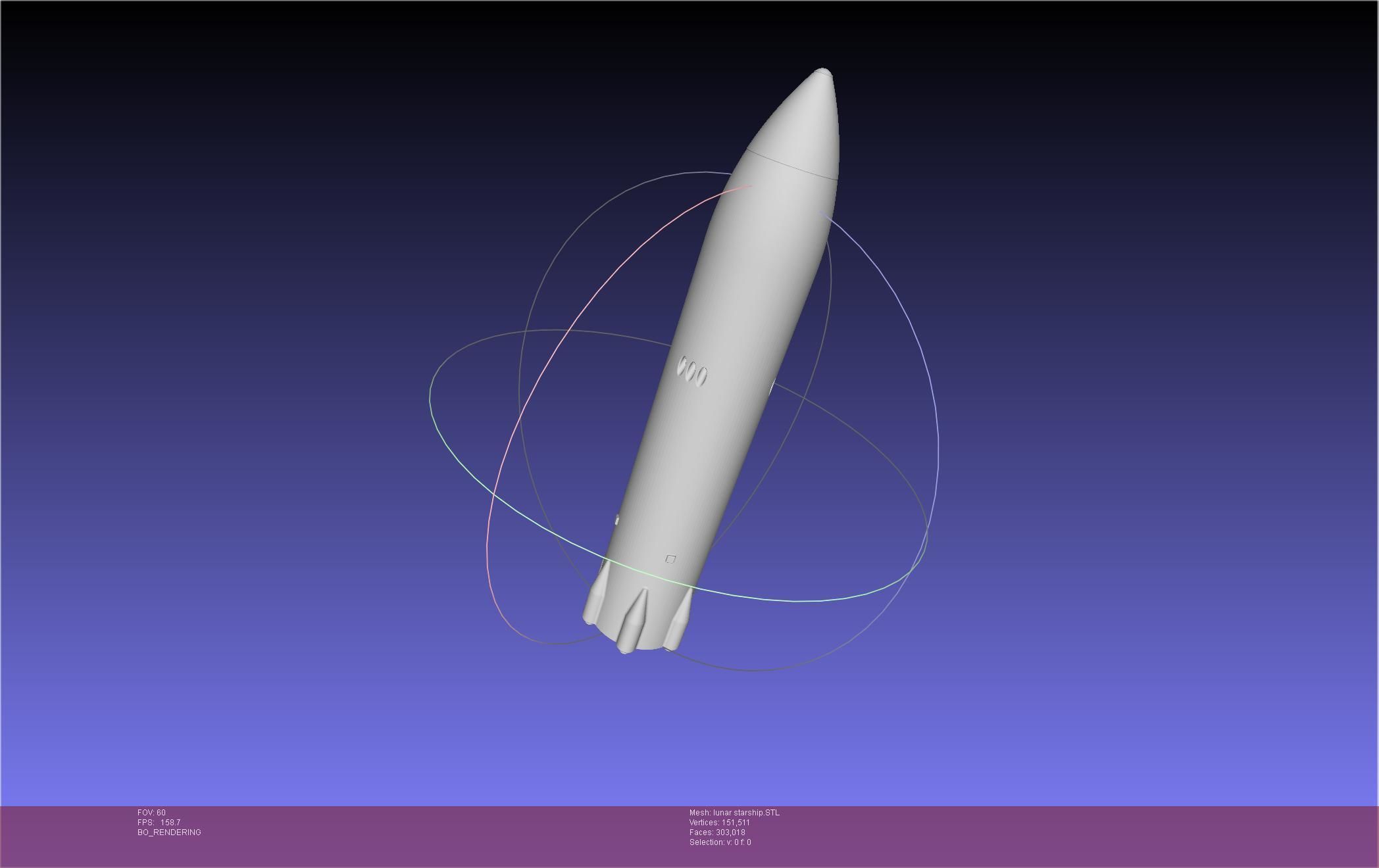 Space X Lunar Starship Printable Model 3D model 3D printable | CGTrader