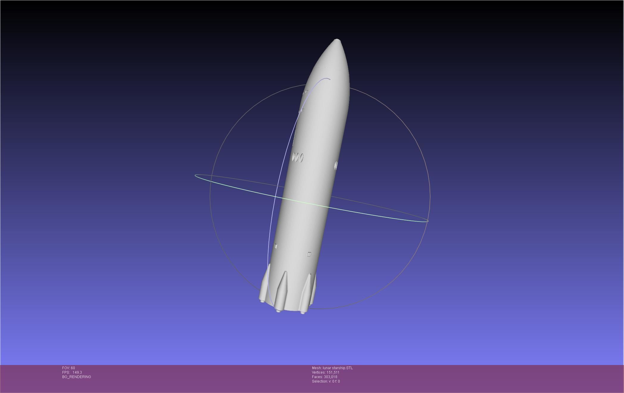 Space X Lunar Starship Printable Model 3D model 3D printable | CGTrader