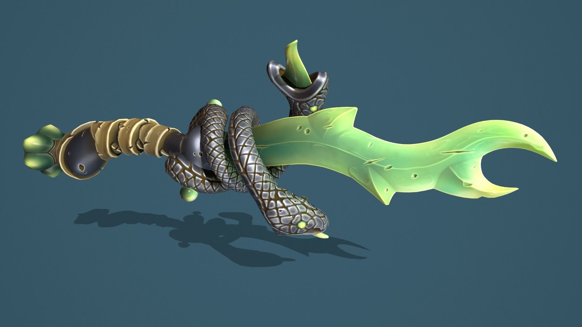 3D model Snake dagger VR / AR / low-poly | CGTrader