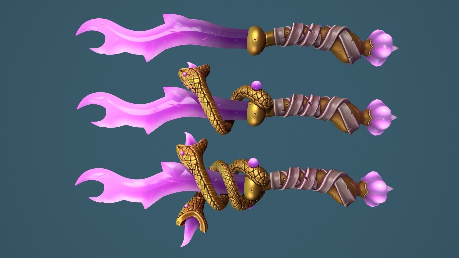 3D model Snake dagger VR / AR / low-poly | CGTrader