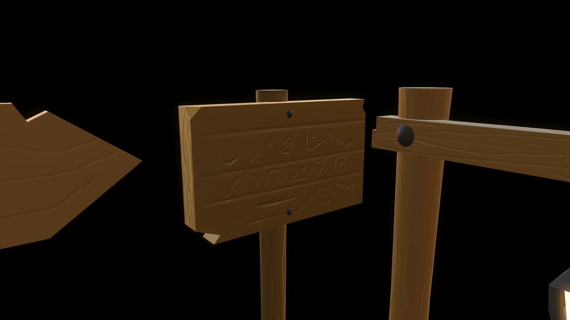 Road signs Board and Lamp free VR / AR / low-poly 3D model | CGTrader