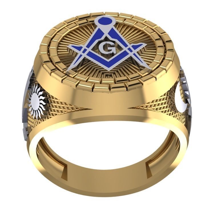 Masonic ring 101 3D model 3D printable | CGTrader