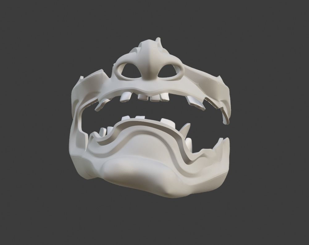 Skeletal Vengeance mask from Ghost of Tsushima 3D model 3D printable ...