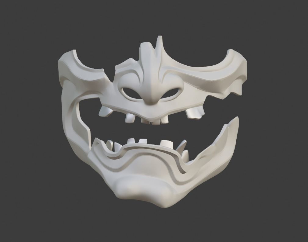 Skeletal Vengeance mask from Ghost of Tsushima 3D model 3D printable ...